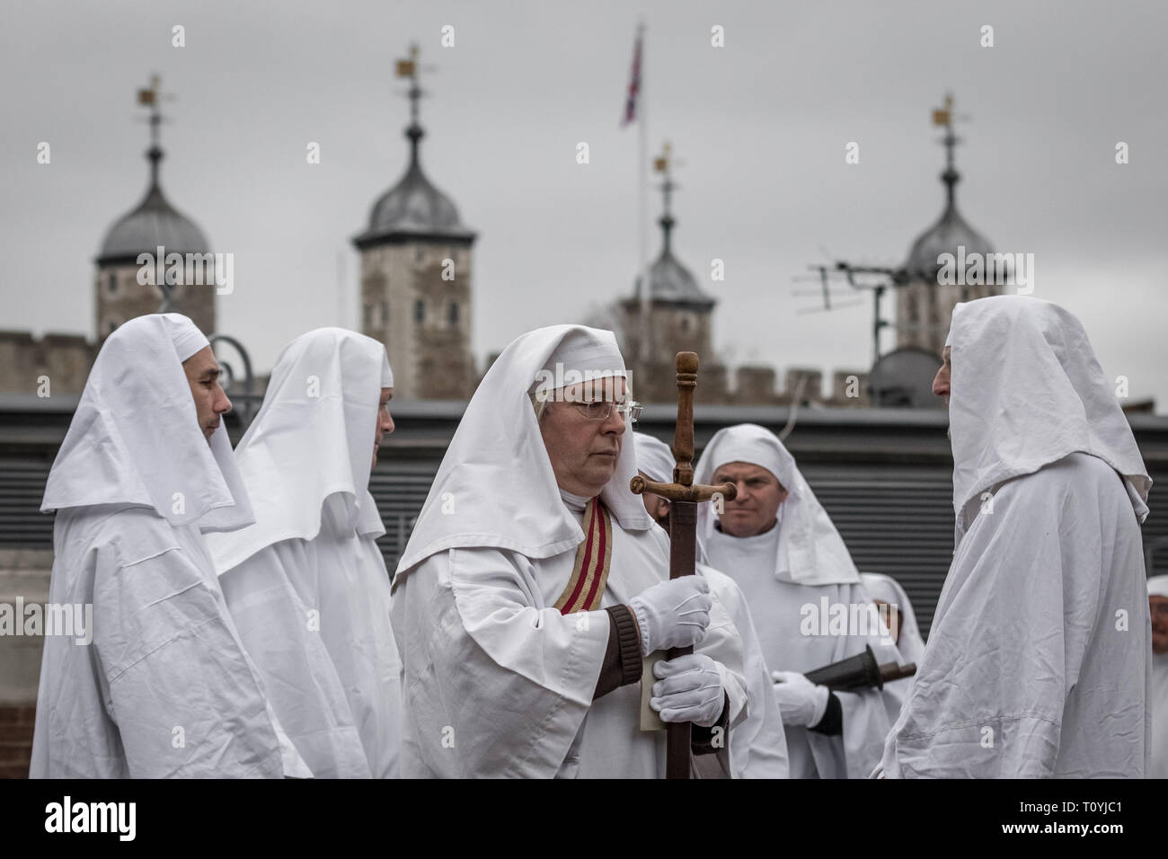 London, UK. 20th March, 2019. British Druid Order celebrates Vernal ...