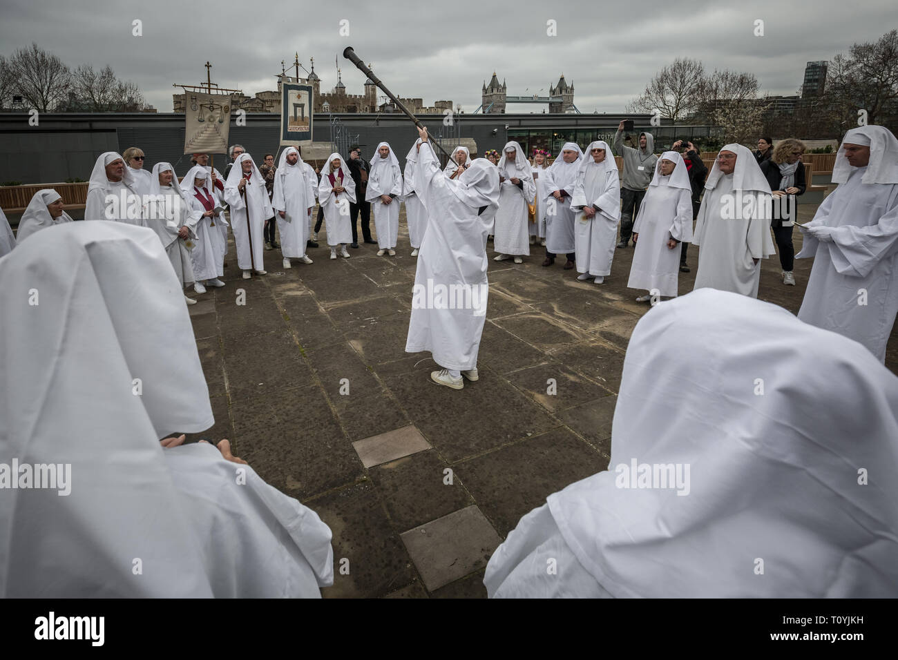 London, UK. 20th March, 2019. British Druid Order celebrates Vernal ...