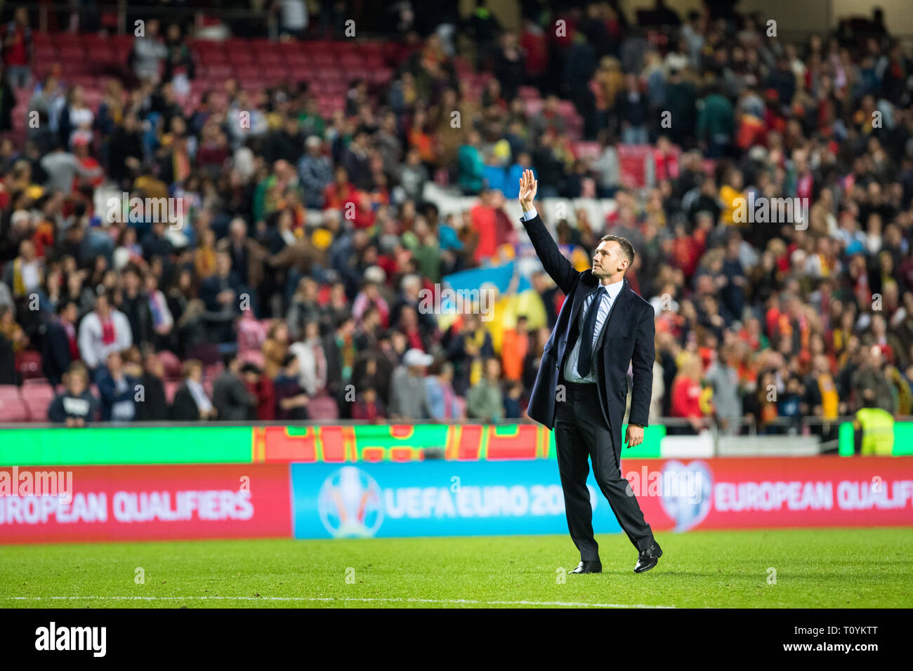 Ukrainian football supporters hi-res stock photography and images - Alamy