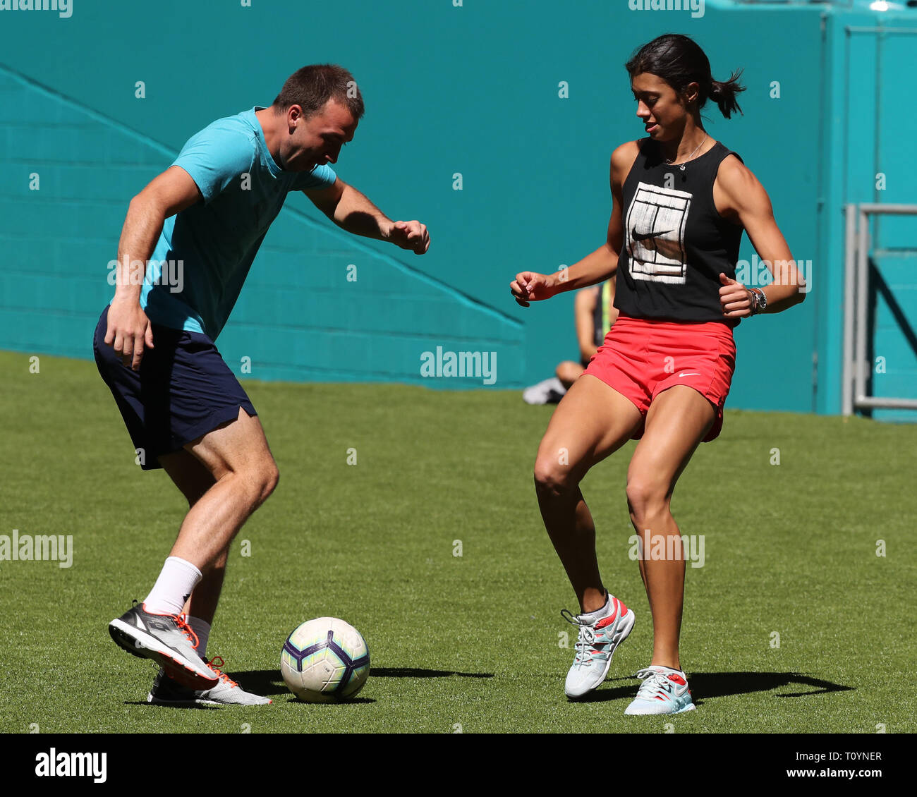 Miami Gardens, Florida, USA. 22nd Mar 2019. Olga Danilovic on Day 5 of ...