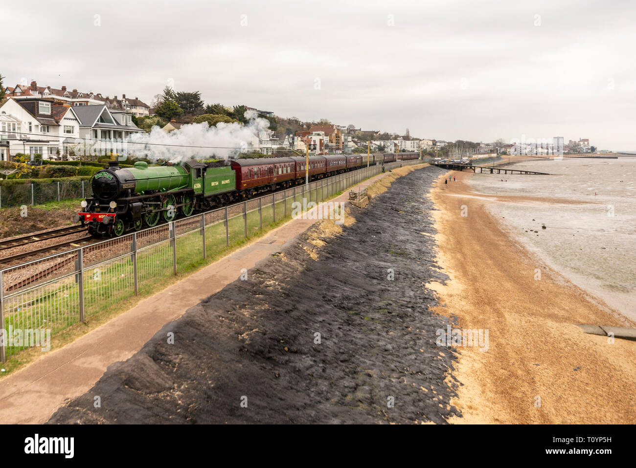 Steam special train operated from Southend East station to the Bluebell ...