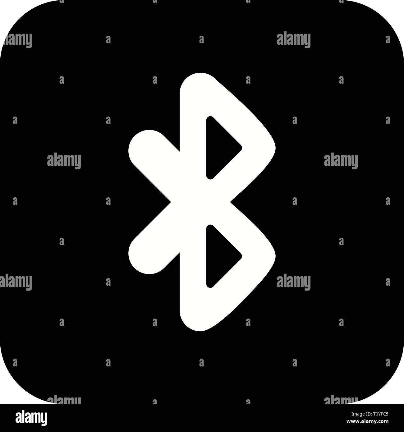 Illustration Bluetooth Icon Stock Photo - Alamy