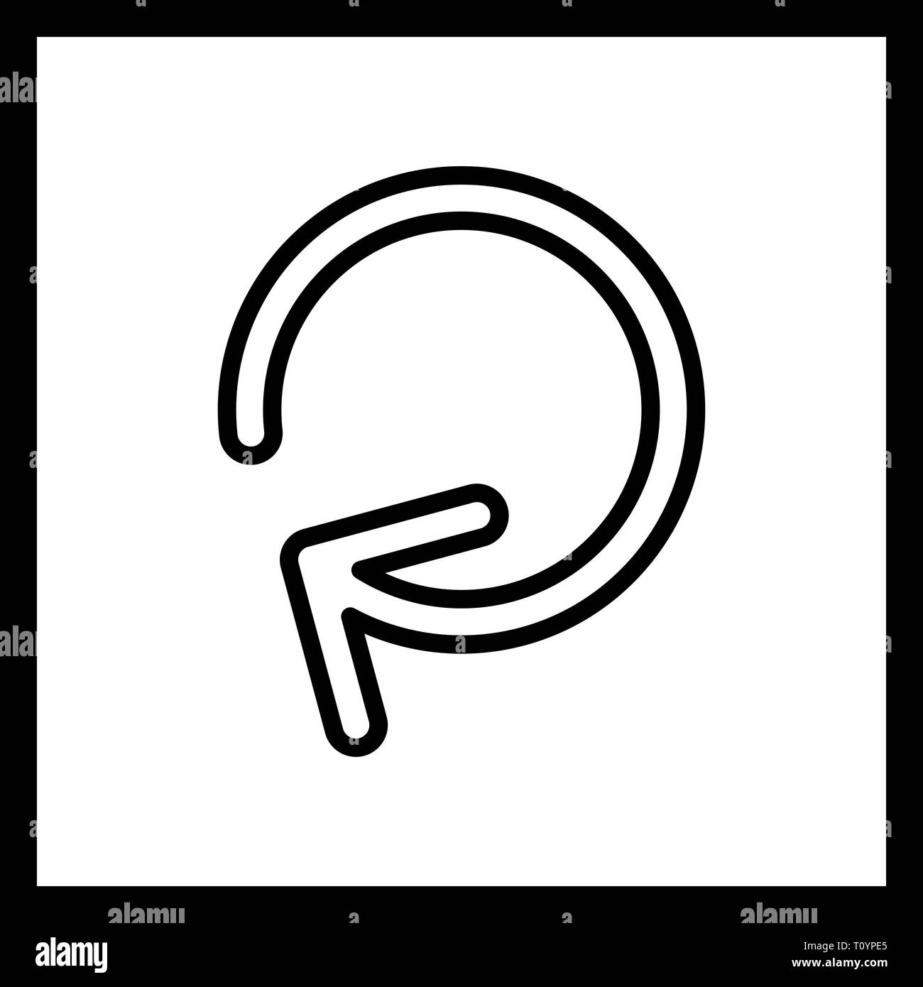 Illustration Reload Icon Stock Photo - Alamy
