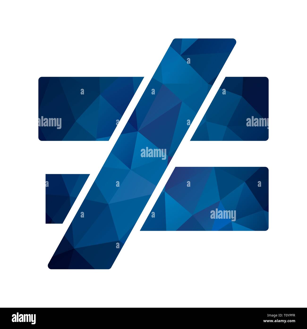 Illustration NotEqualTo Icon Stock Photo - Alamy
