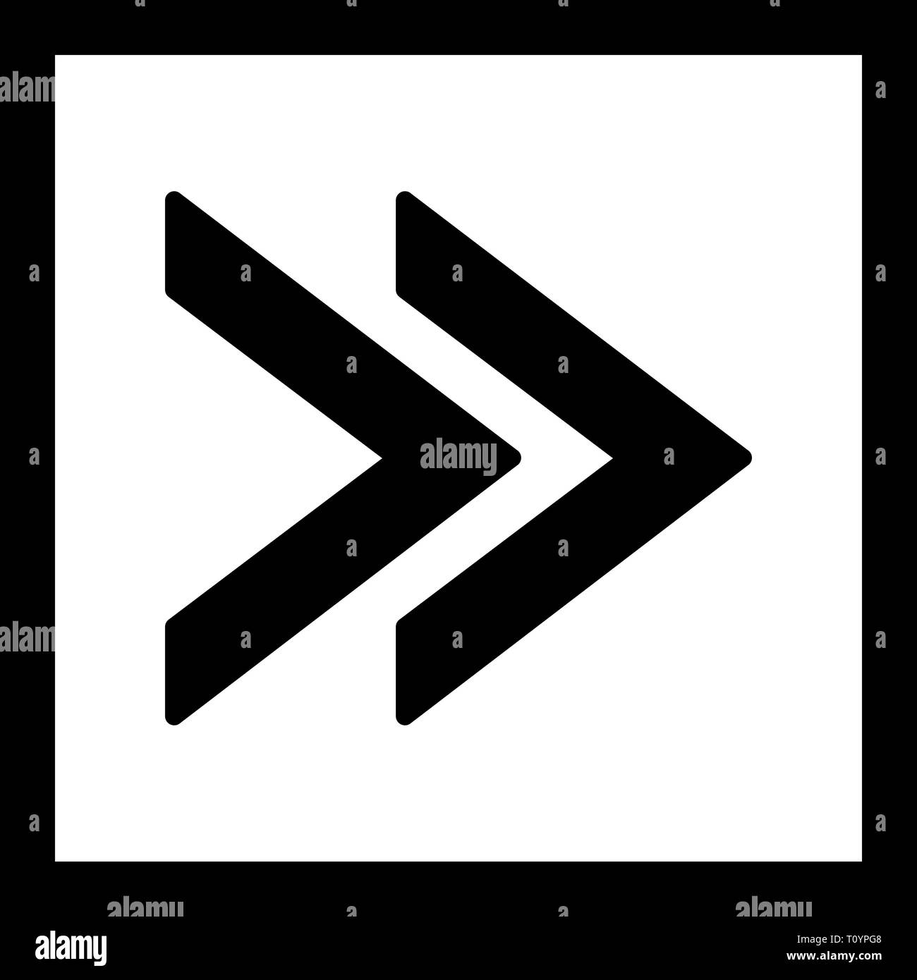 Illustration Forward Icon Stock Photo - Alamy