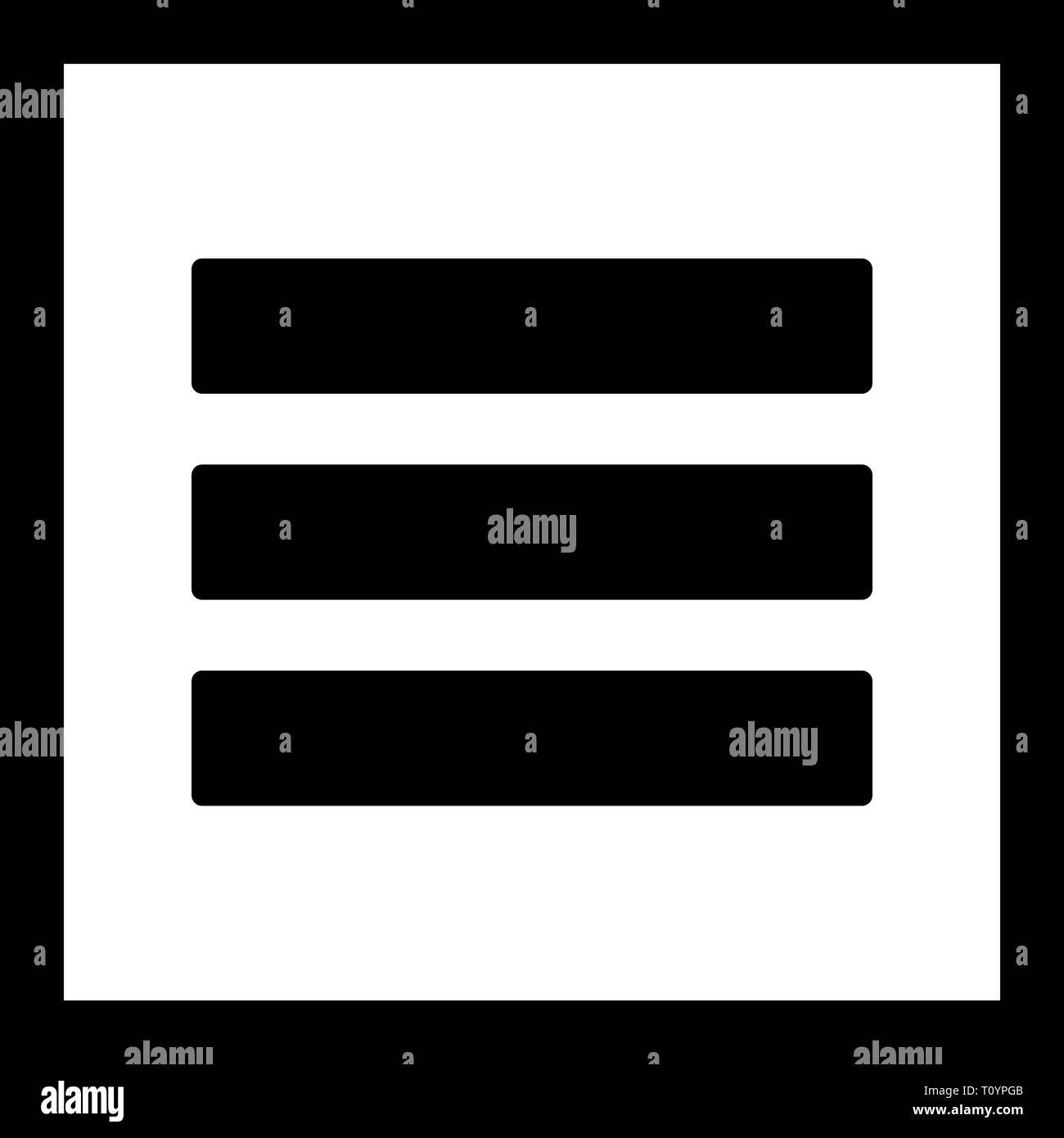 Illustration Menu Icon Stock Photo - Alamy