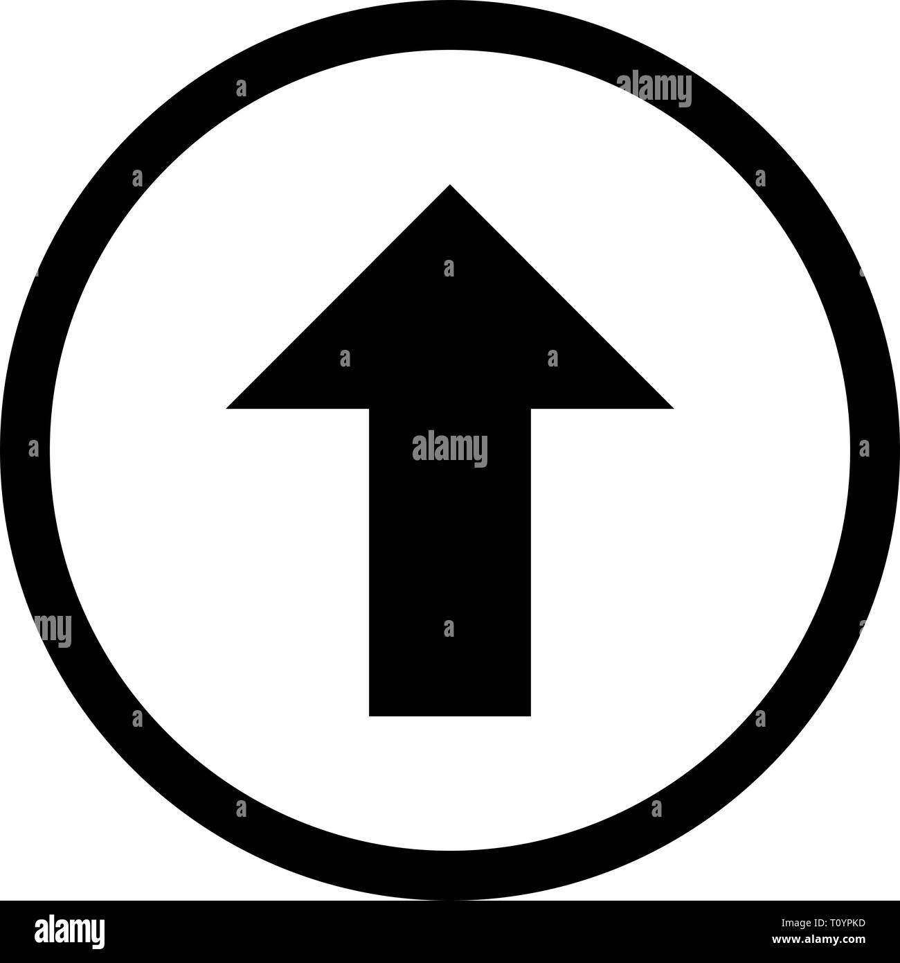 Illustration Up Icon Stock Photo - Alamy