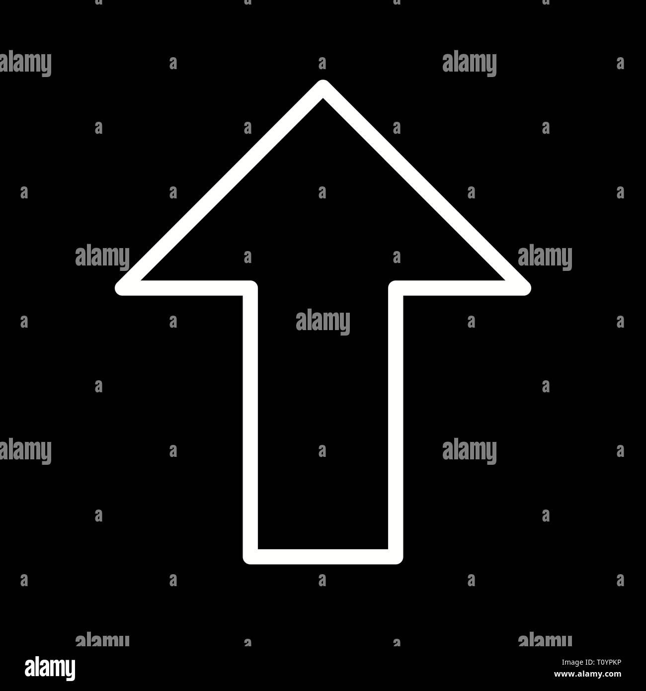 Illustration Up Icon Stock Photo - Alamy