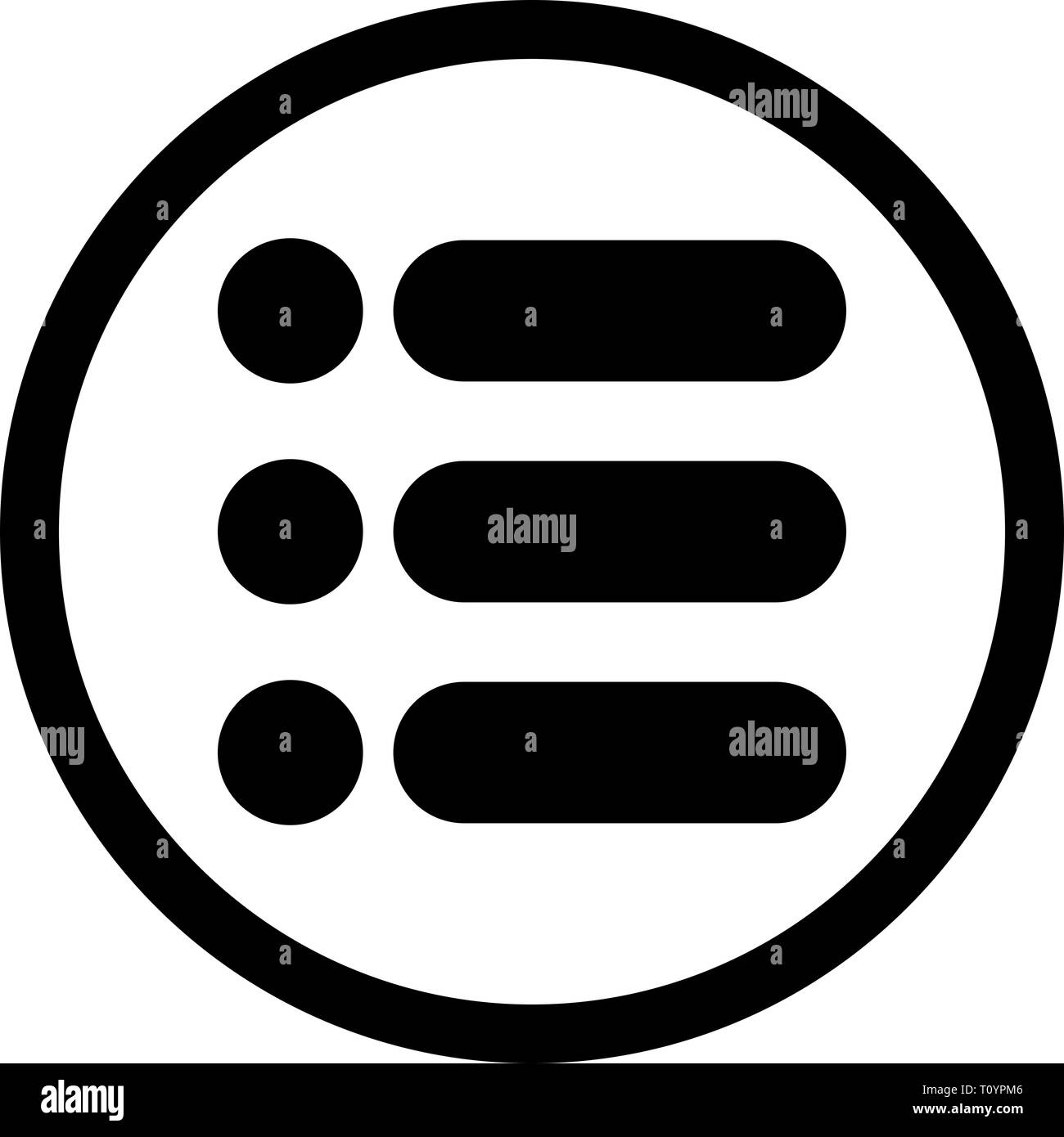 Illustration List Icon Stock Photo - Alamy