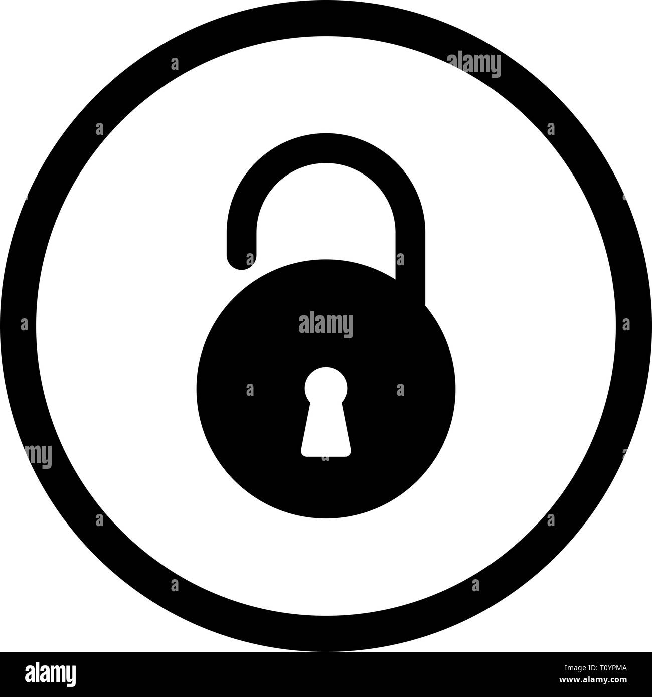 Open acess symbol Black and White Stock Photos & Images - Alamy