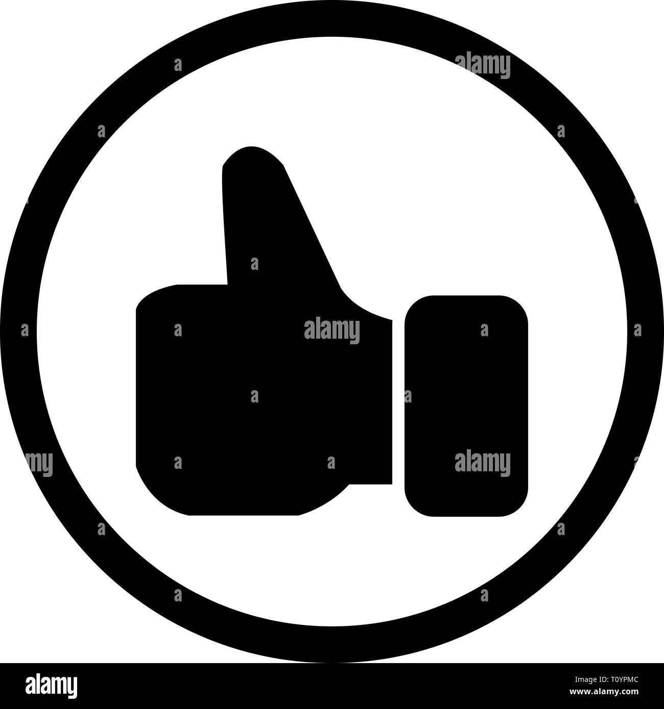 Illustration Like Icon Stock Photo - Alamy