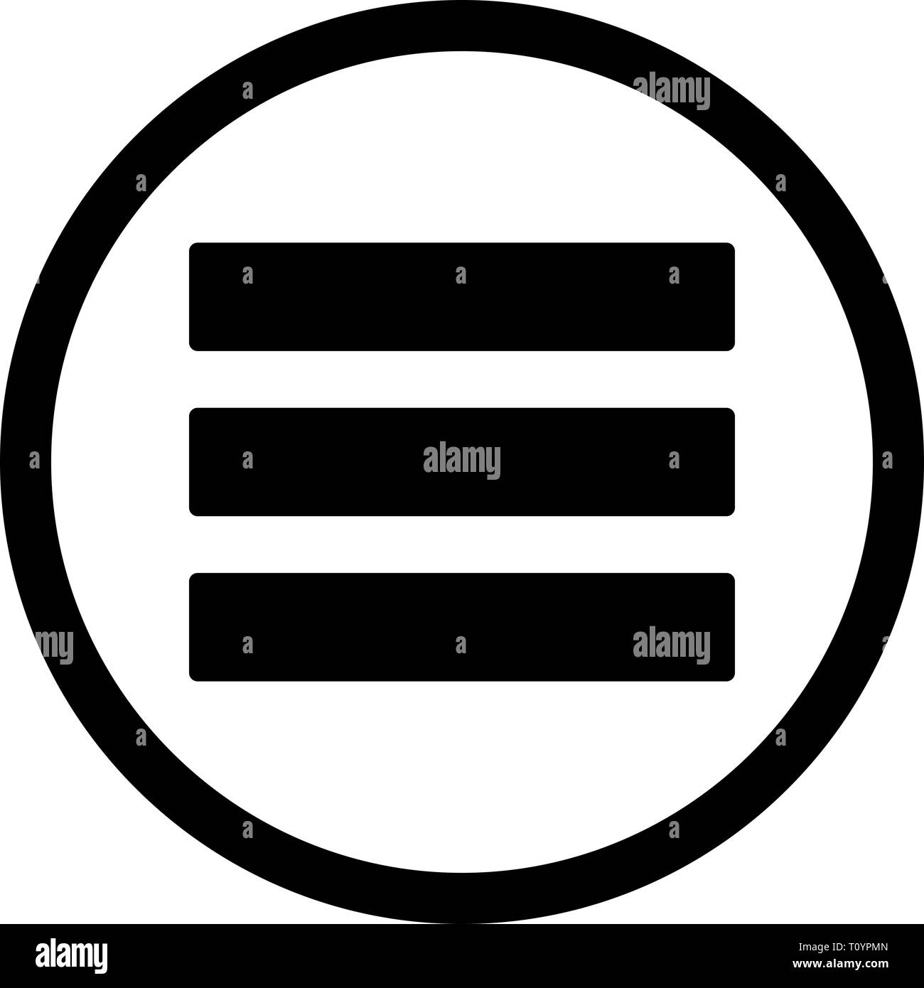 Illustration Menu Icon Stock Photo - Alamy