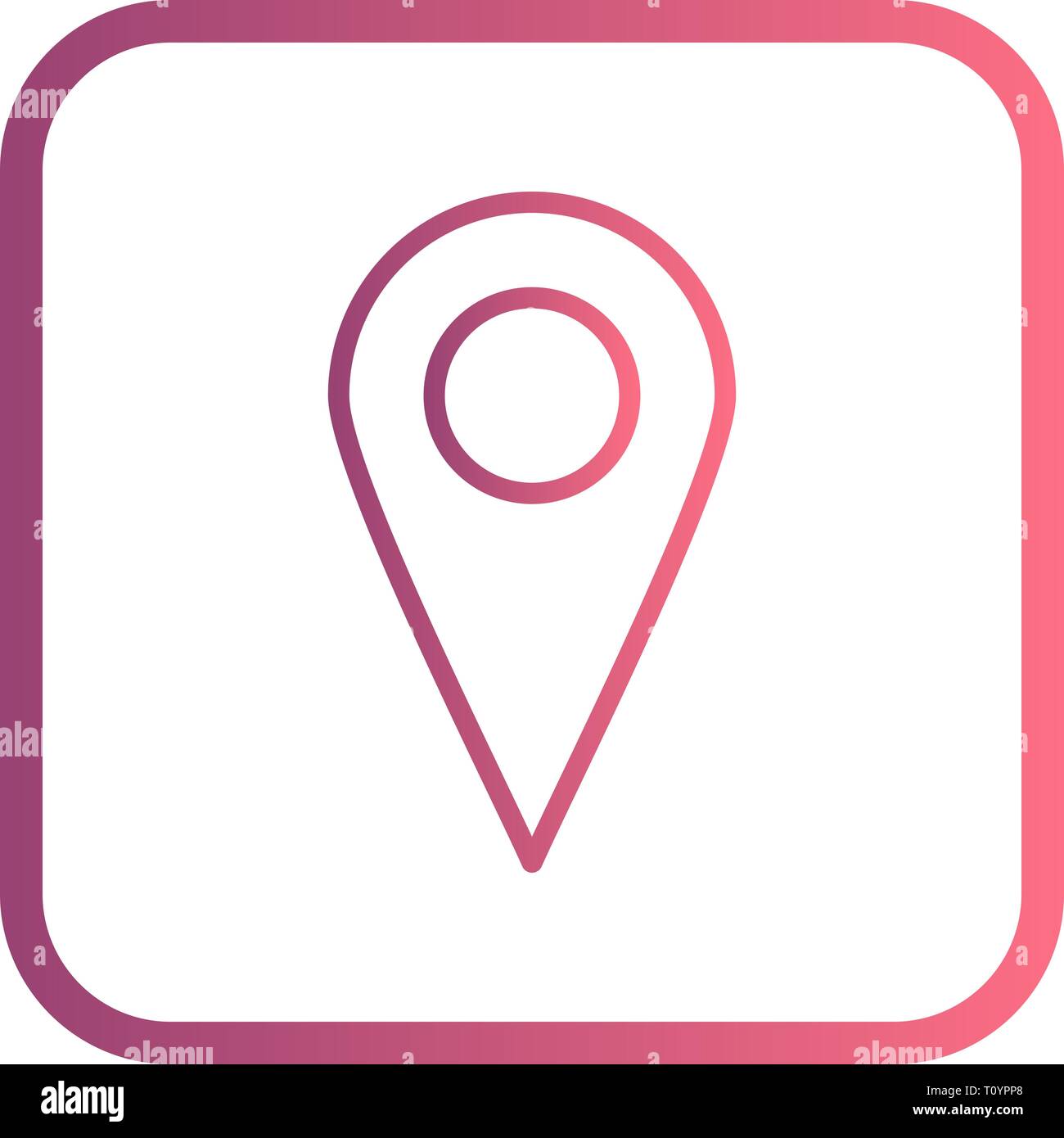 Illustration Location Icon Stock Photo - Alamy