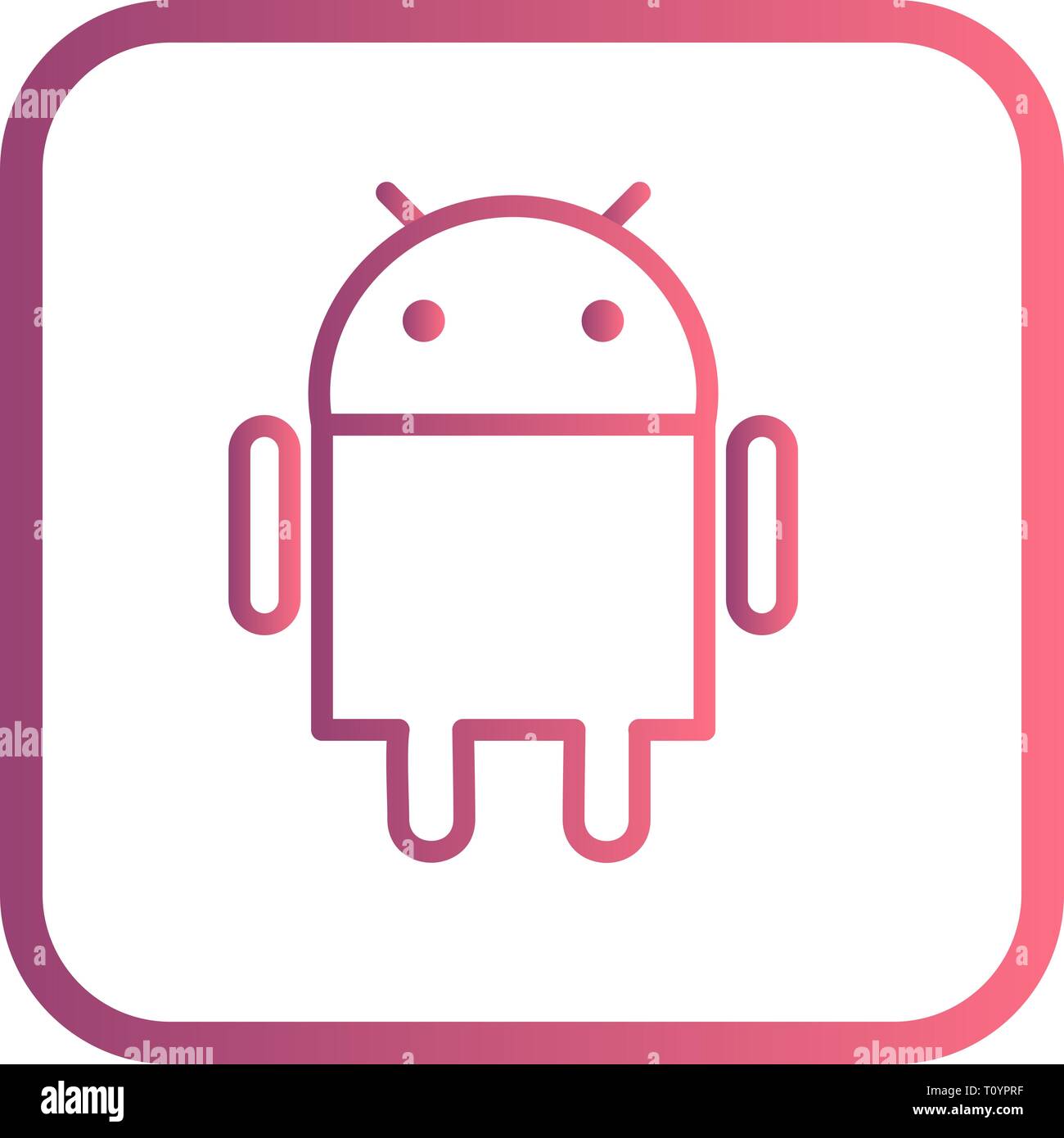 Illustration Android Icon Stock Photo - Alamy
