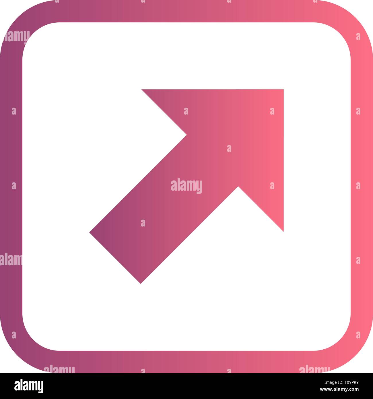 Illustration Right Up Icon Stock Photo - Alamy