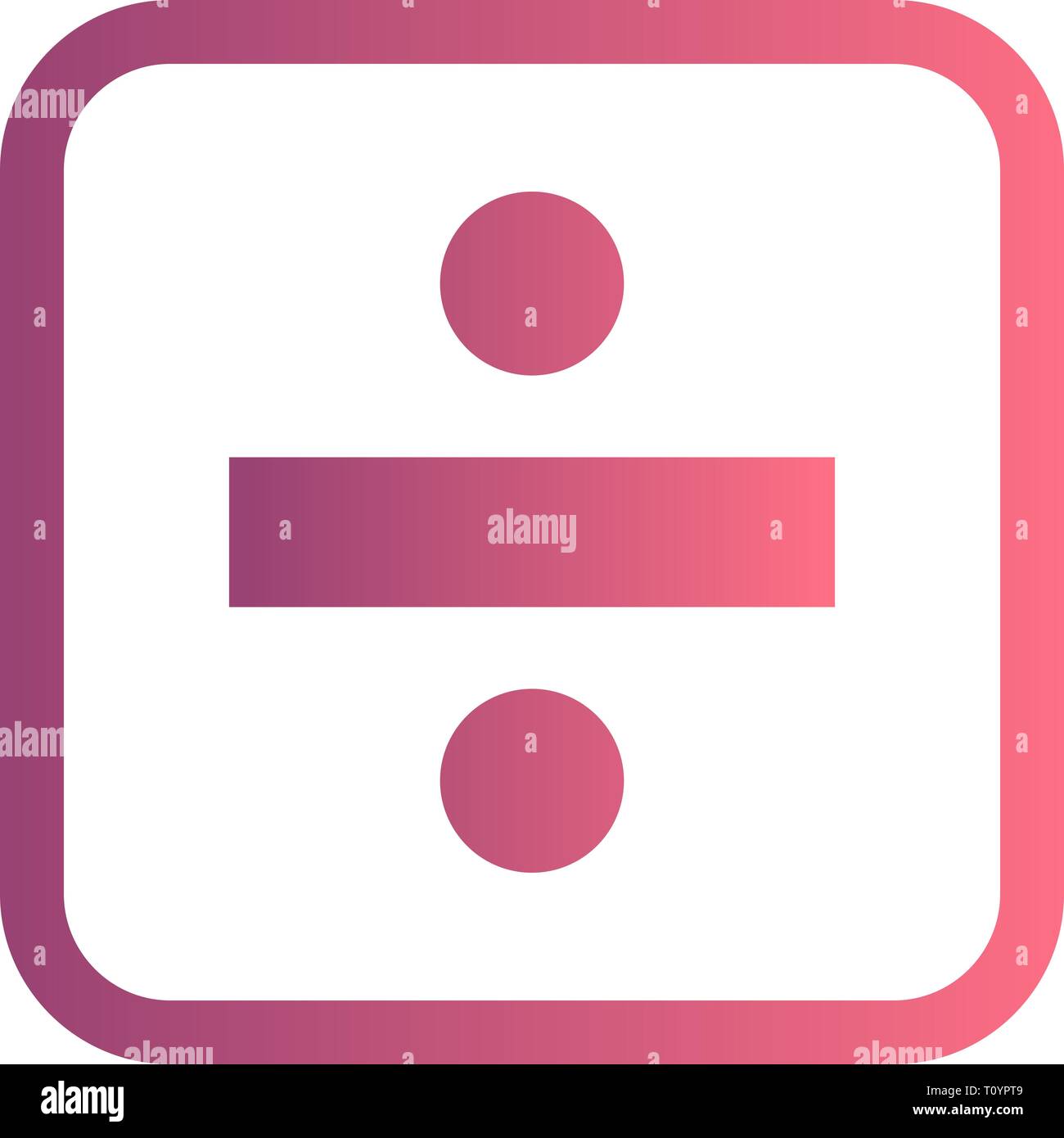 Illustration Divide Icon Stock Photo - Alamy