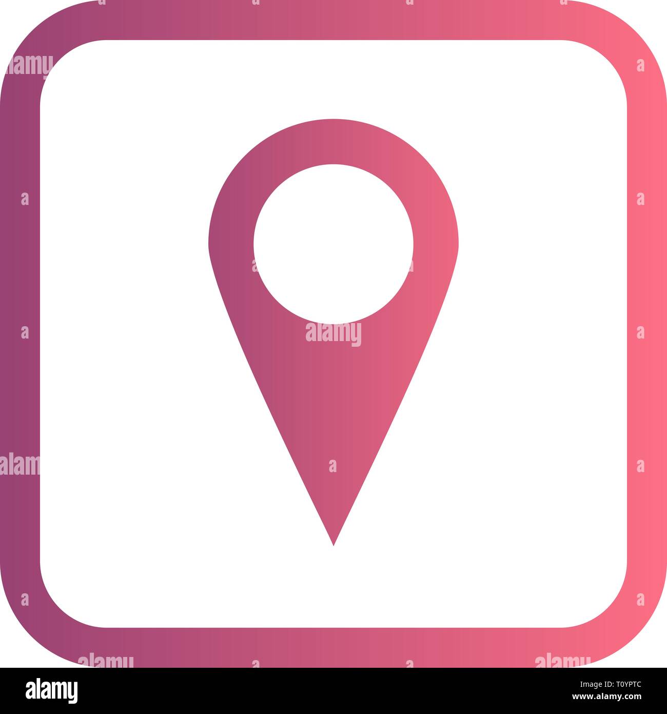 Illustration Location Icon Stock Photo - Alamy