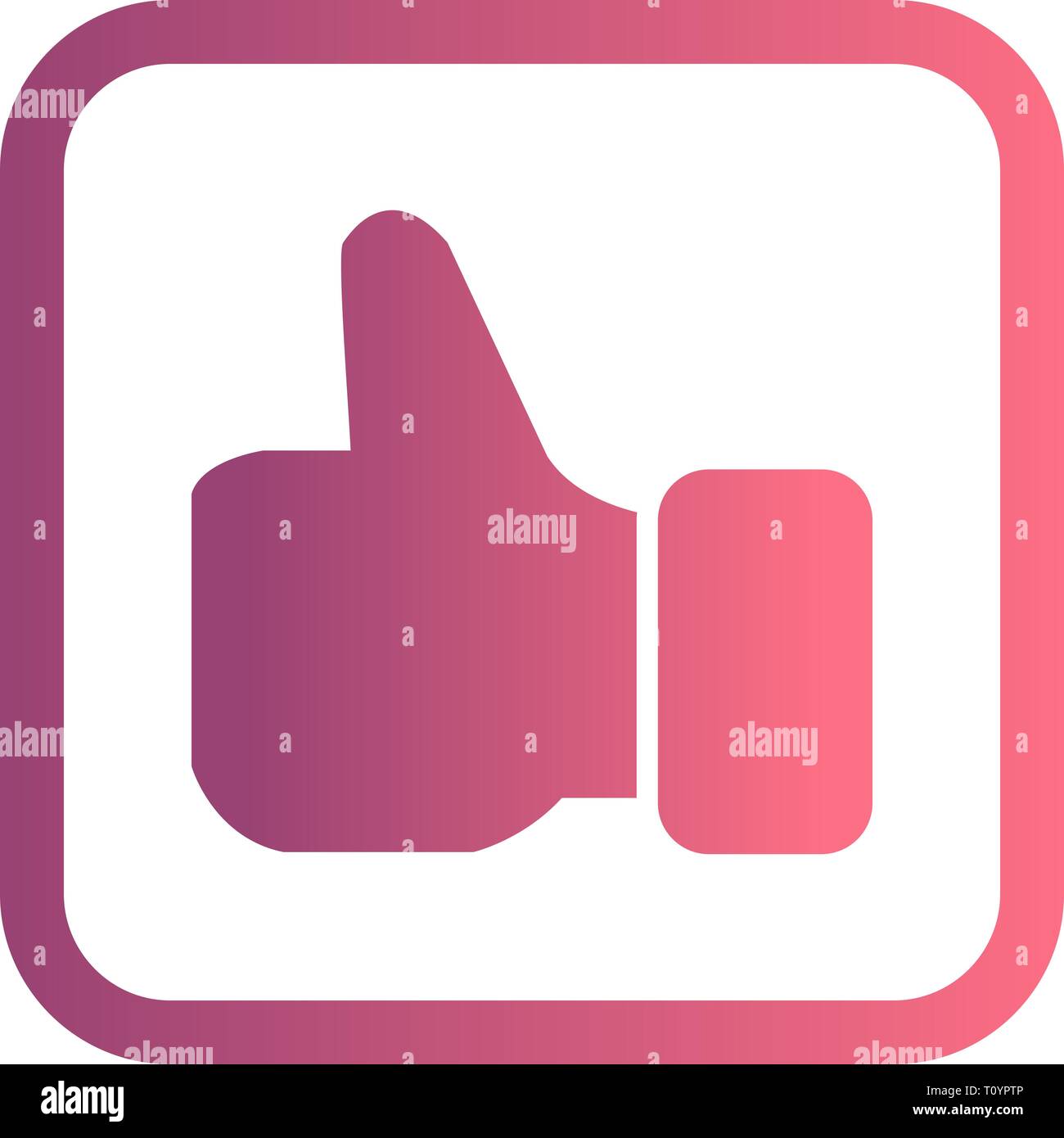 Illustration Like Icon Stock Photo - Alamy