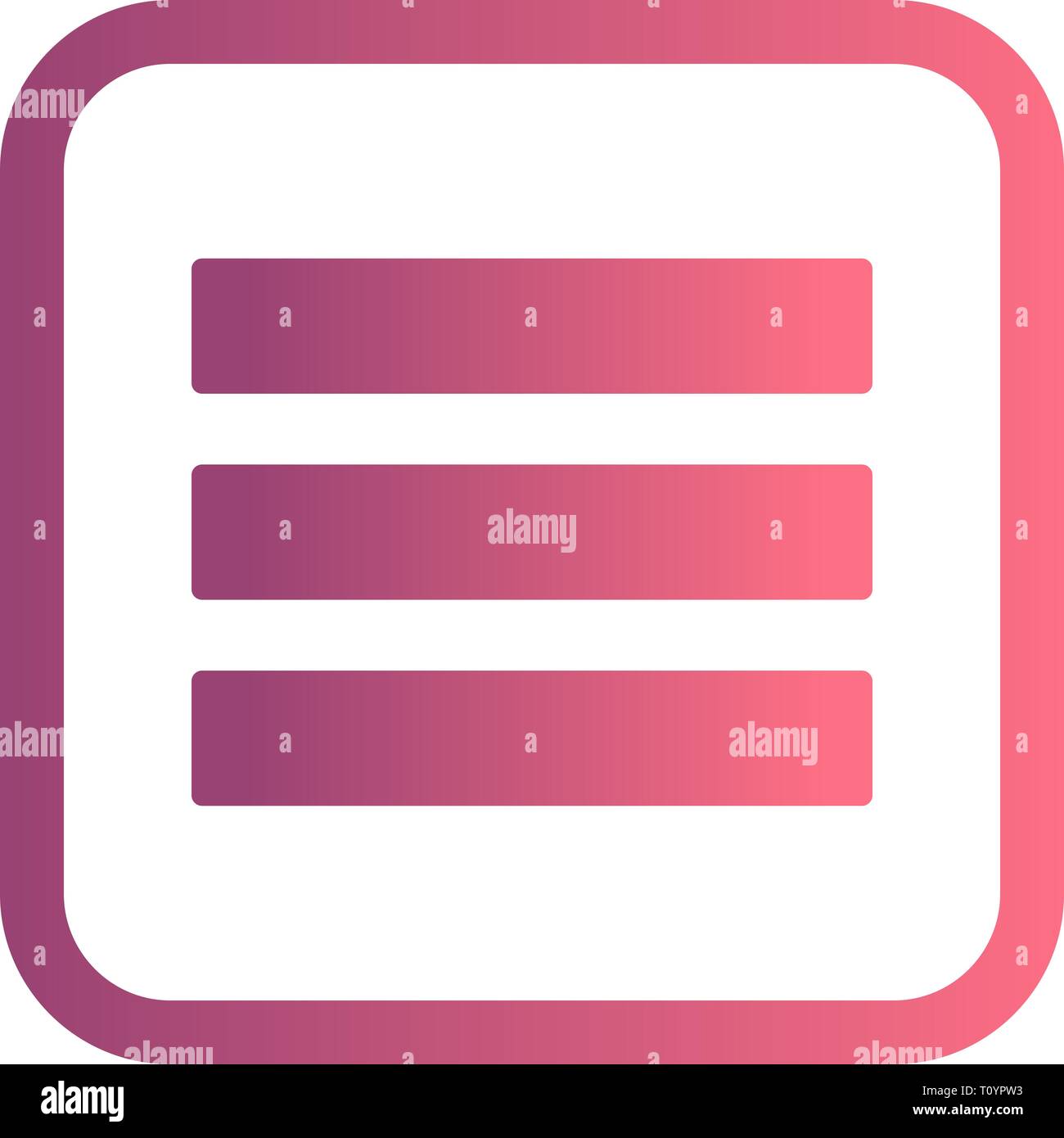 Illustration Menu Icon Stock Photo - Alamy