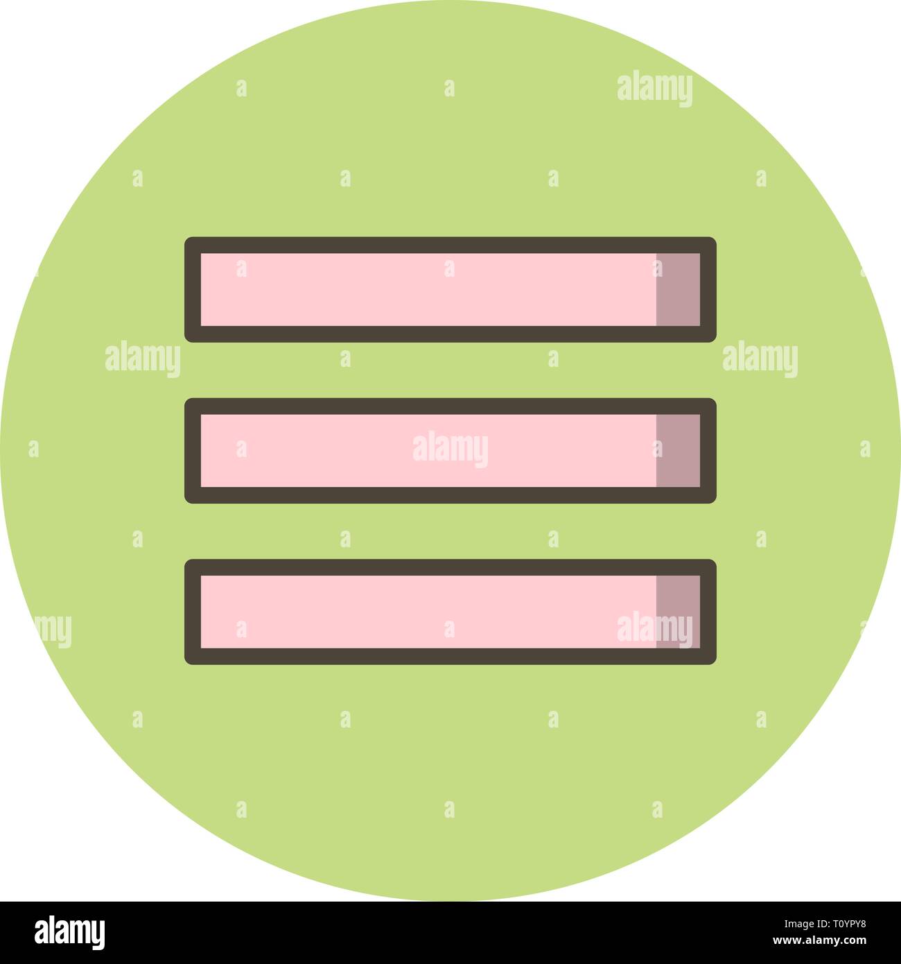 Illustration Menu Icon Stock Photo - Alamy