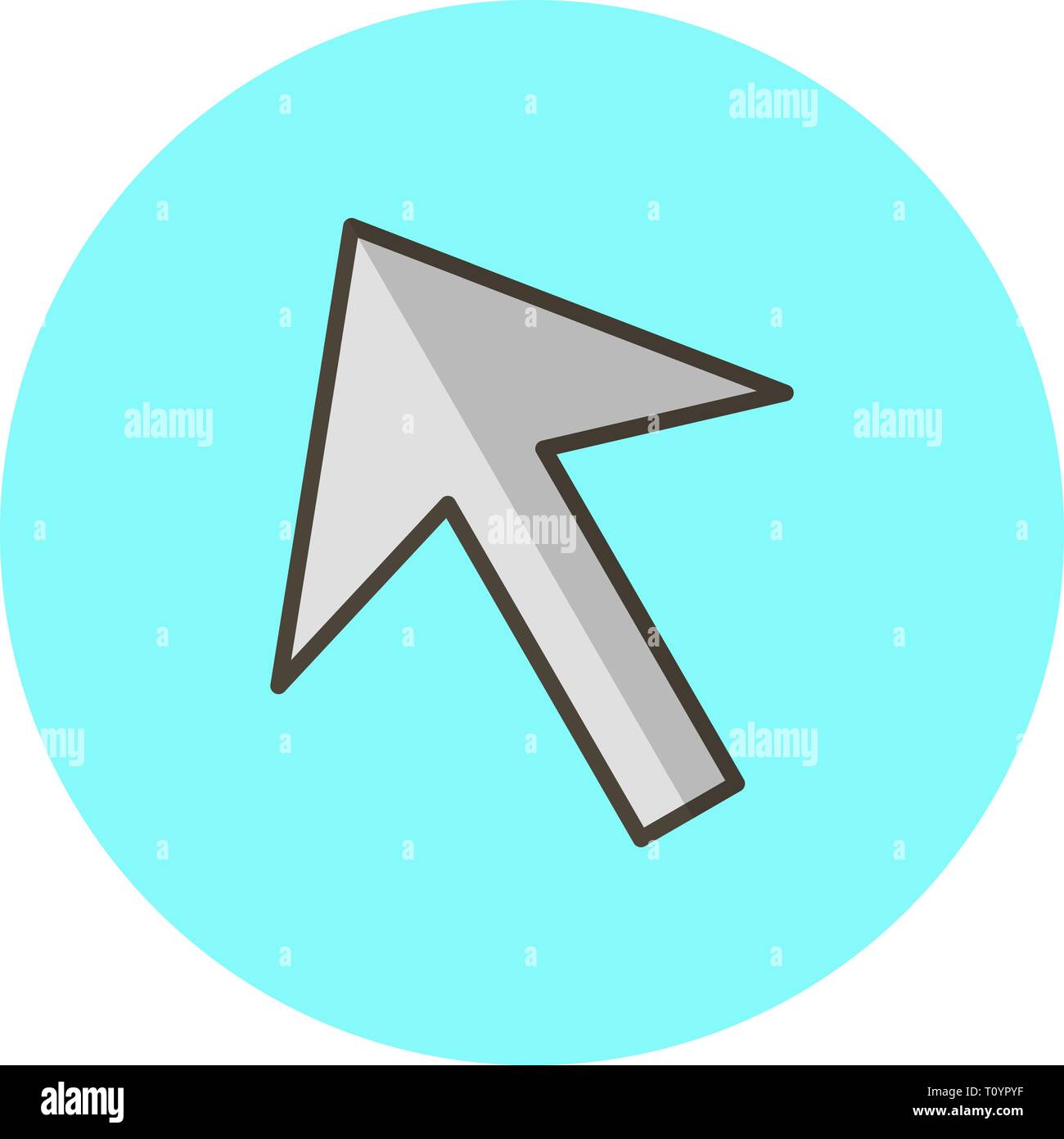 Illustration Cursor Icon Stock Photo - Alamy