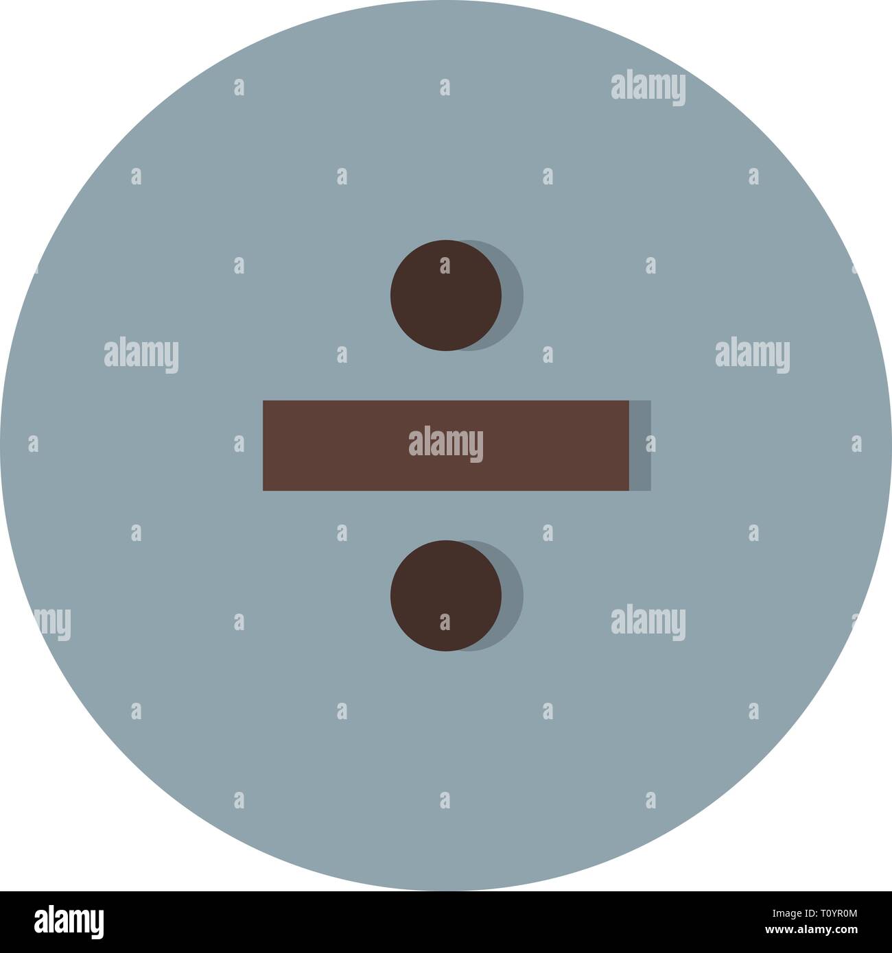 Illustration Divide Icon Stock Photo - Alamy