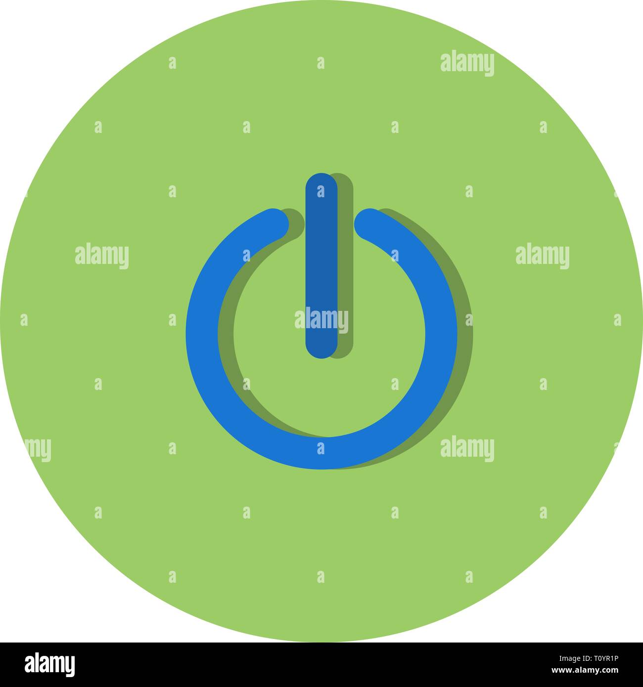 Illustration Shutdown Icon Stock Photo - Alamy