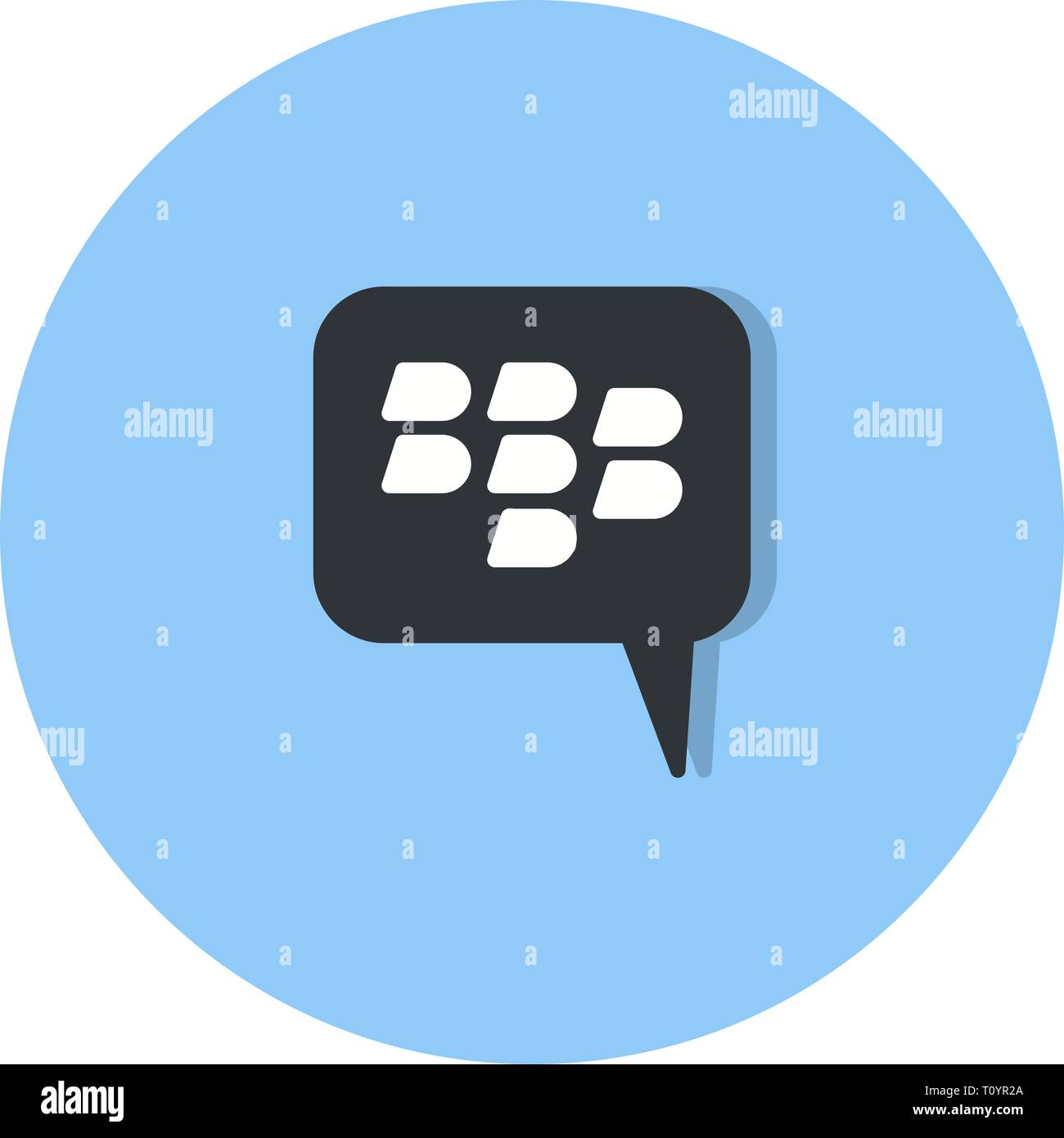 Illustration blackberry Icon Stock Photo - Alamy