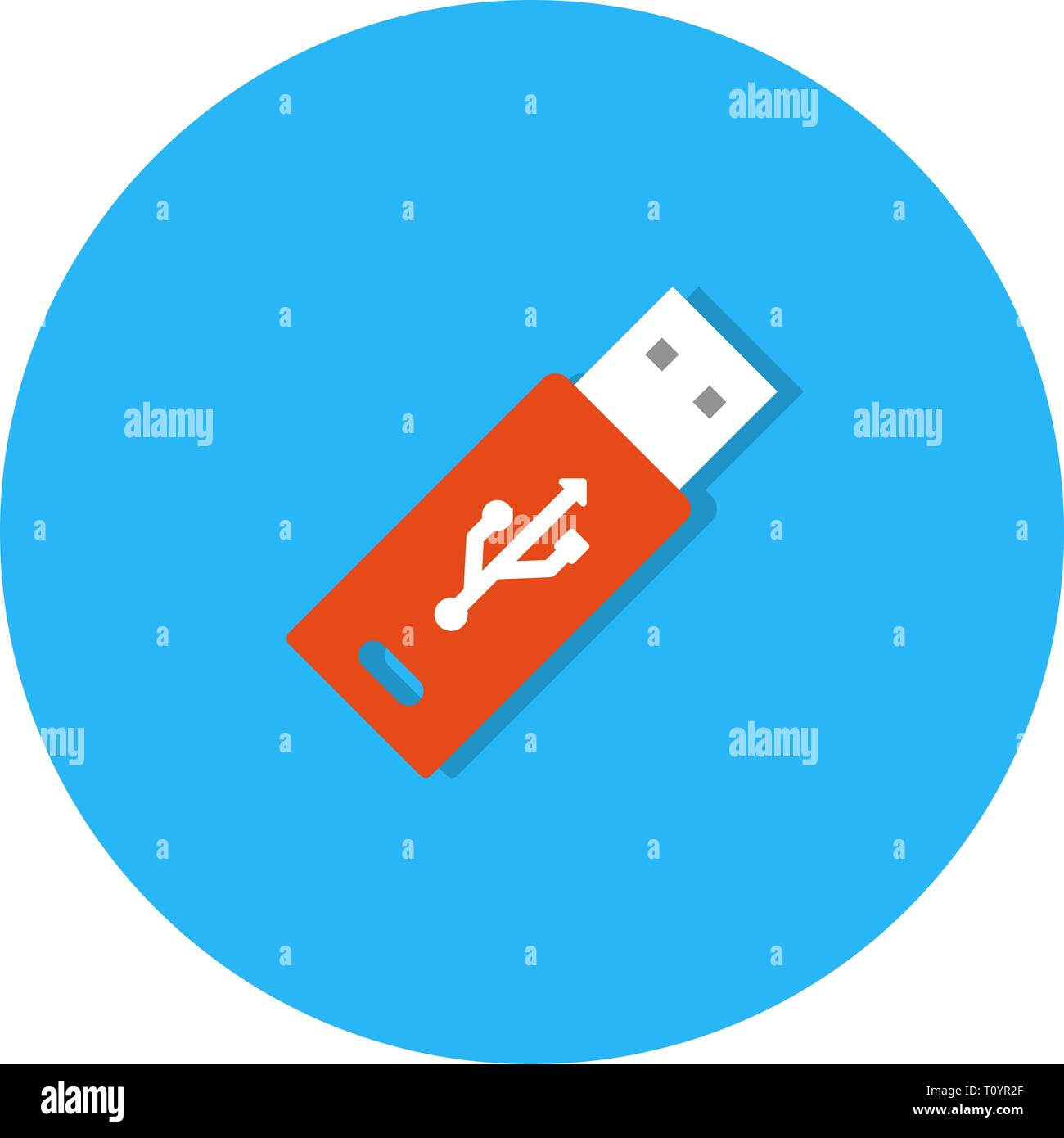 Illustration Usb Icon Stock Photo - Alamy