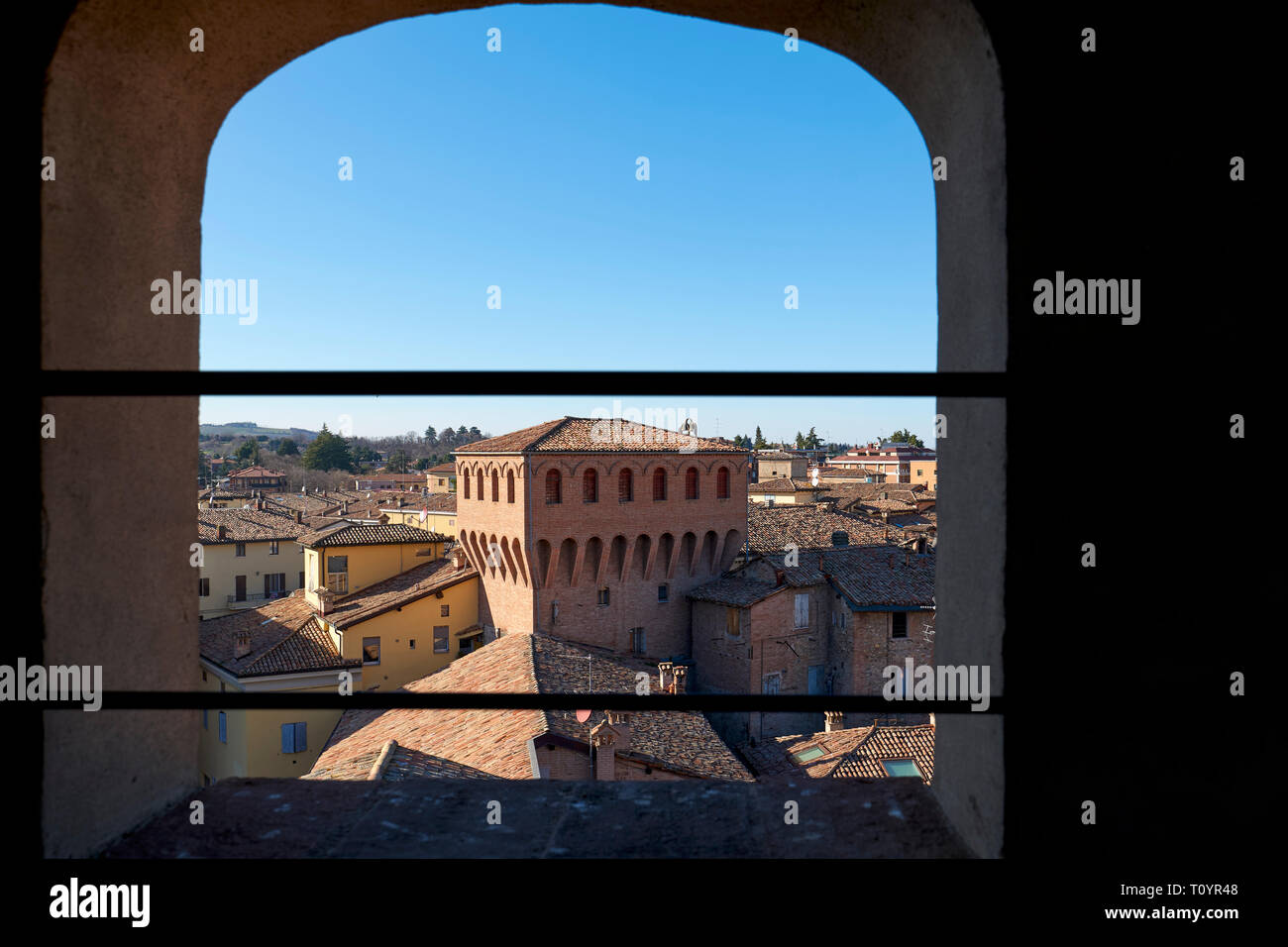 Vignola, Modena, Emilia Romagna, Italy. The Castle (Rocca), built in ...