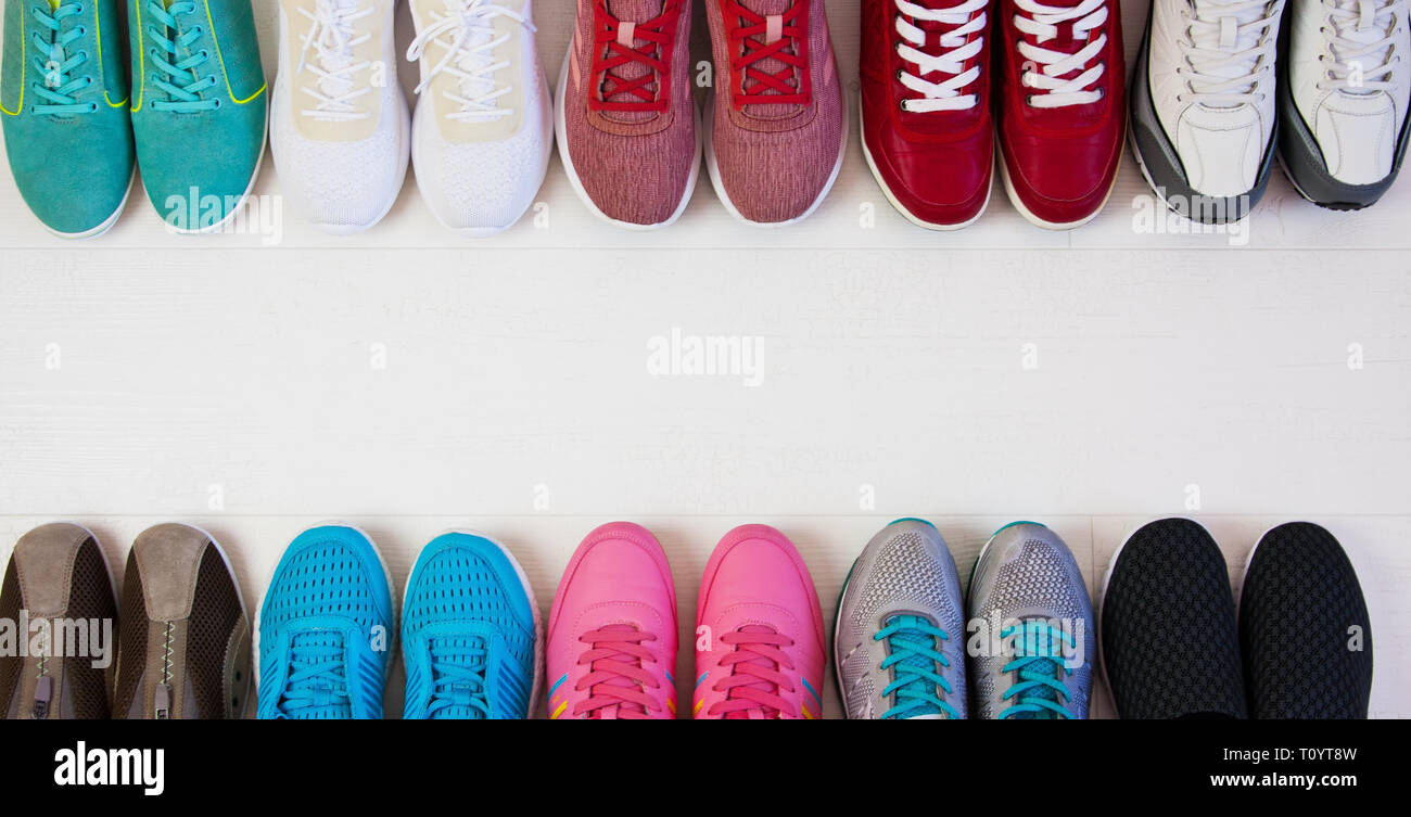 Multi color sneakers hi-res stock photography and images - Alamy