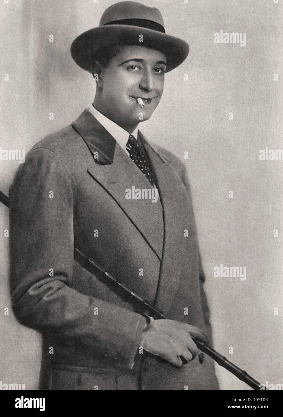 Photographic portrait of Angelo Ferrari - Silent movie era Stock Photo ...