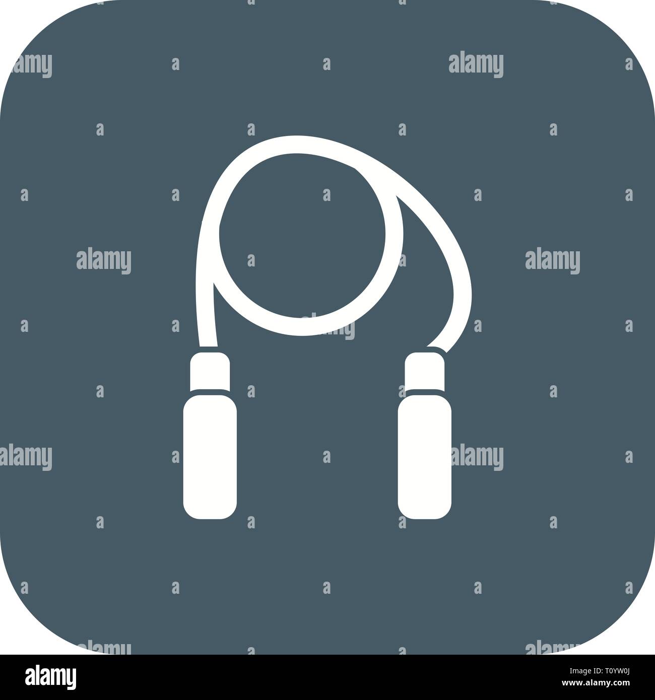 Illustration Jumping Rope Icon Stock Photo - Alamy