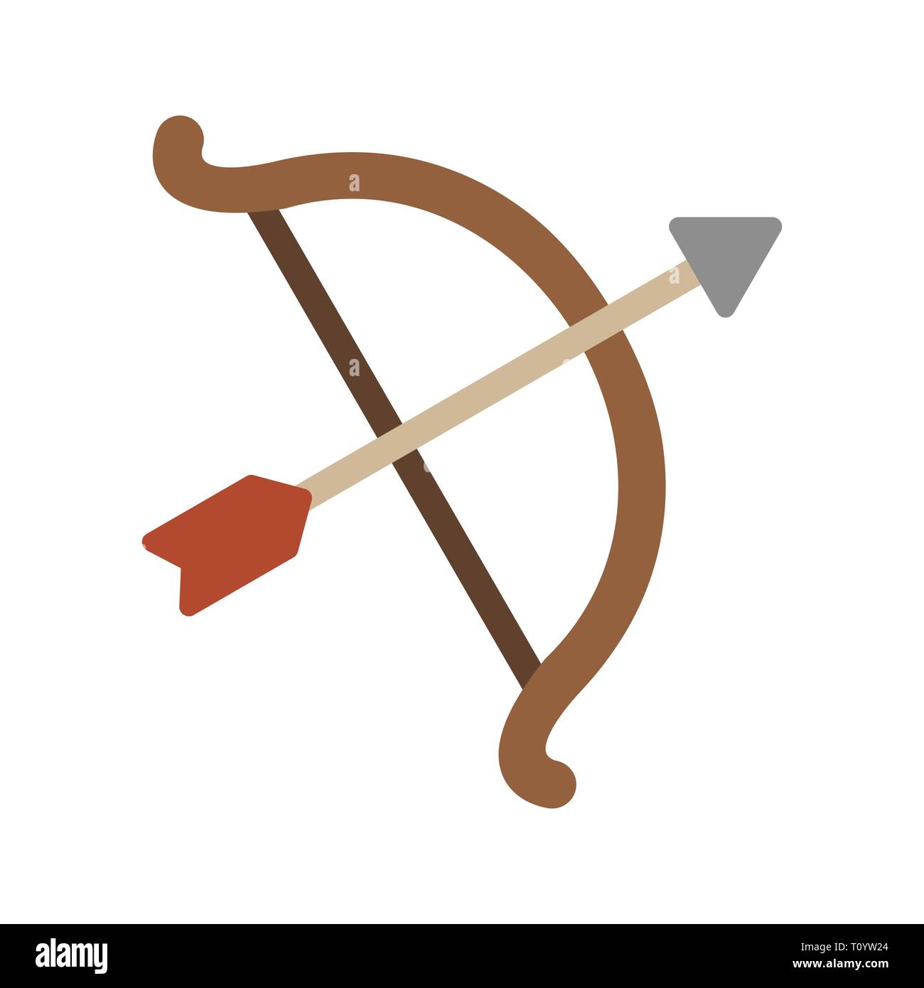 Illustration Bow Icon Stock Photo - Alamy