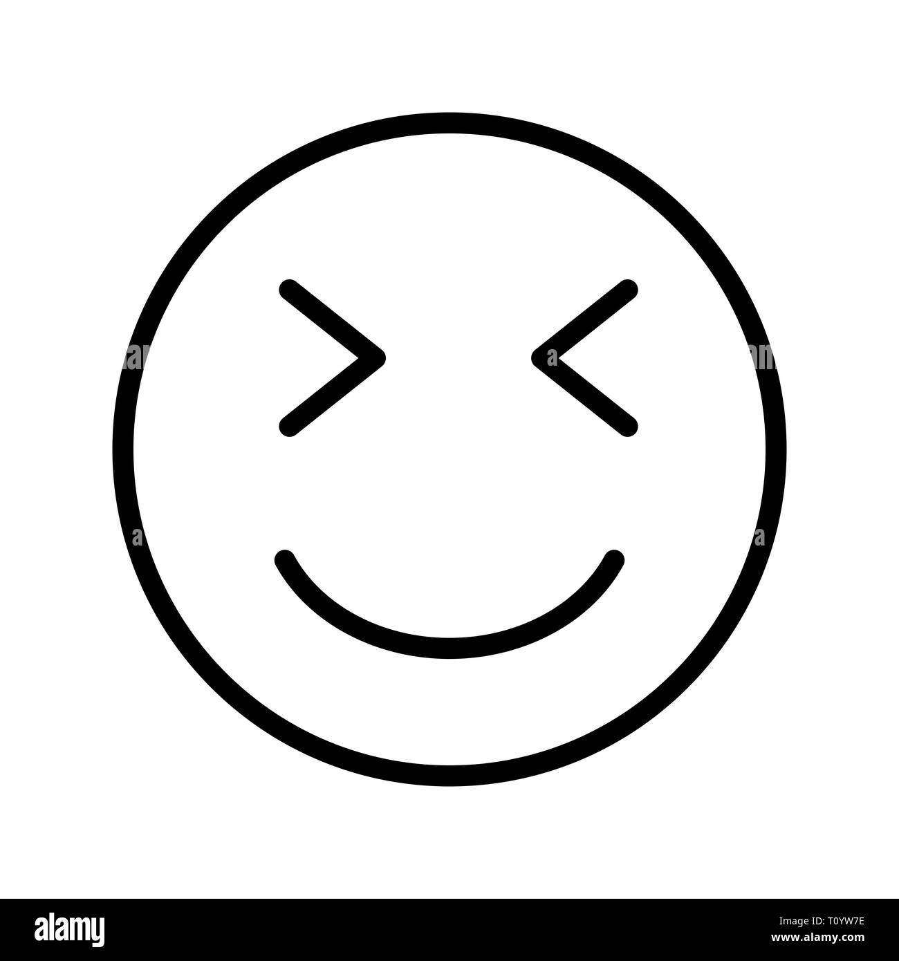 Smiley Wink Black And White