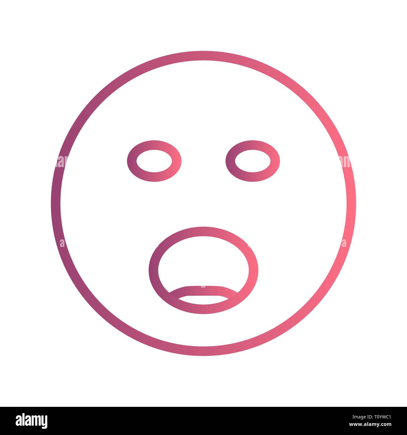 Illustration Shouting Emoji Icon Stock Photo - Alamy