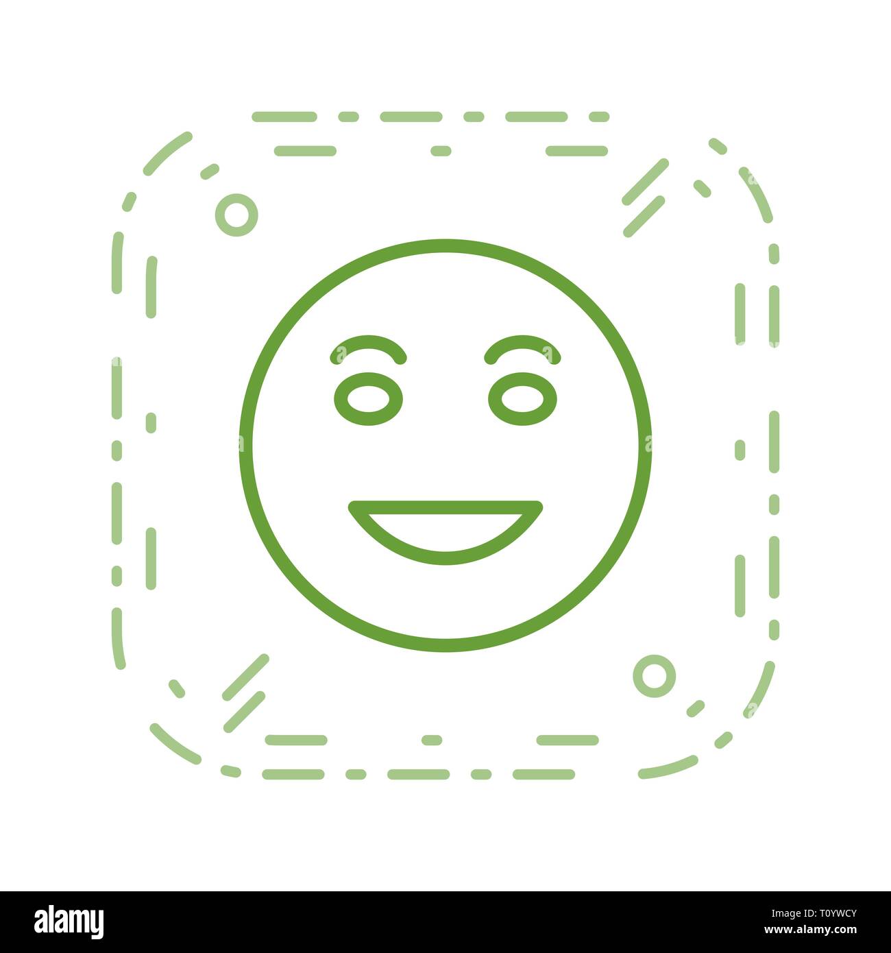 Illustration Lol Emoji Icon Stock Photo - Alamy