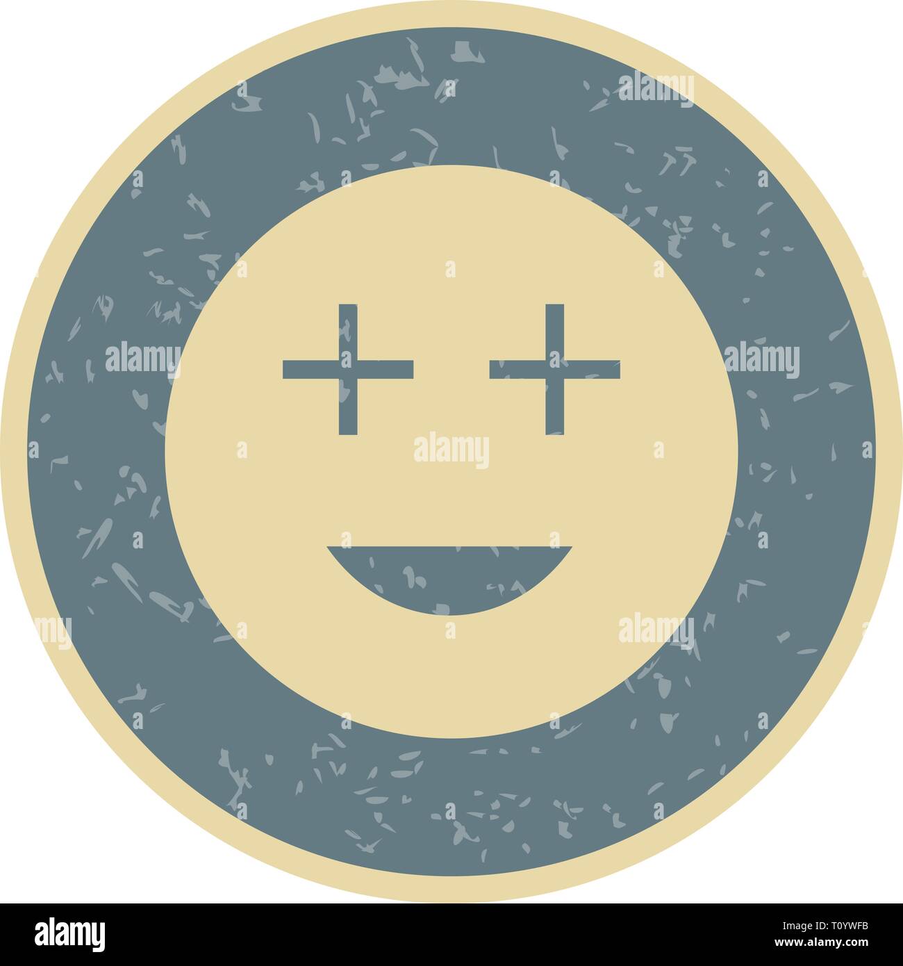Illustration Positive Emoji Icon Stock Photo - Alamy