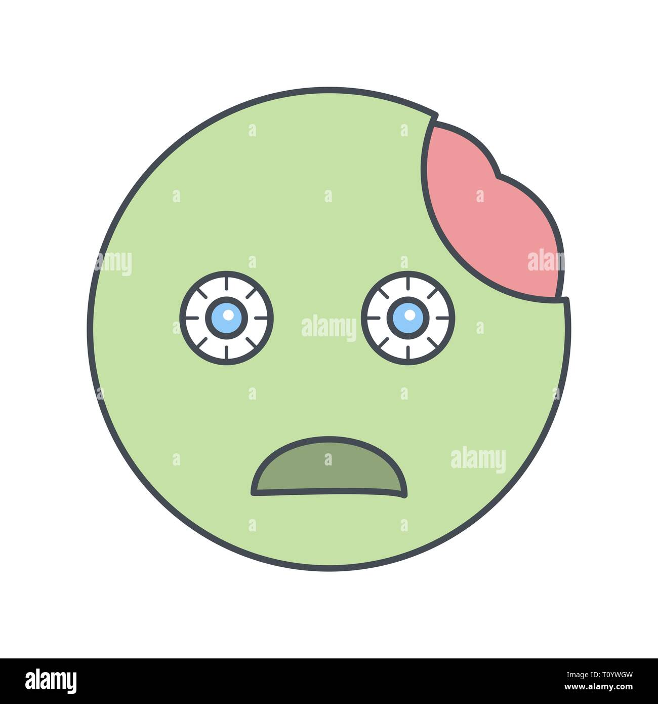 Illustration Zombie Emoji Icon Stock Photo - Alamy