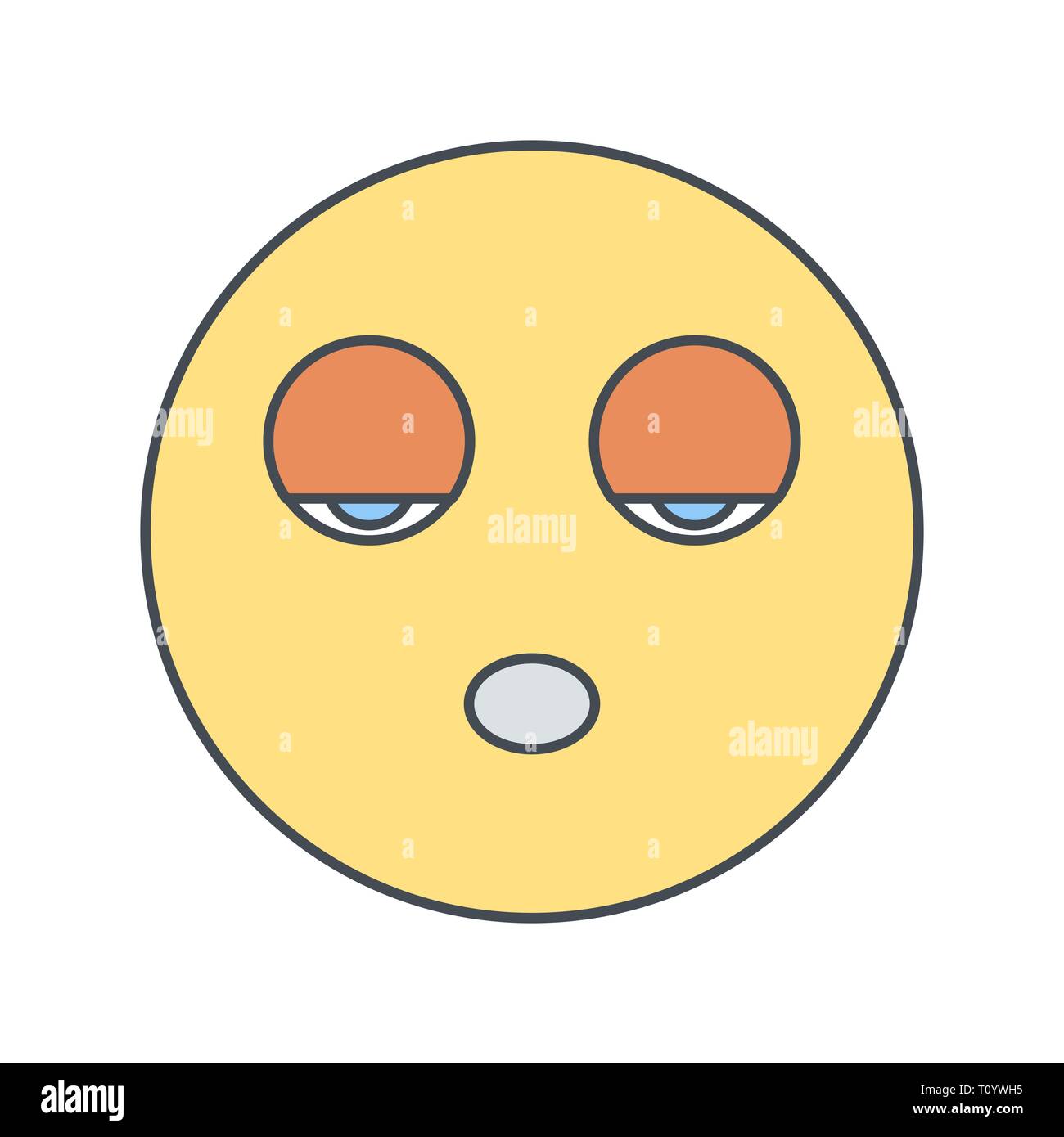 Illustration Sleep Emoji Icon Stock Photo - Alamy
