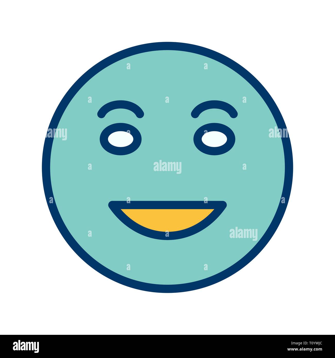 Illustration Lol Emoji Icon Stock Photo - Alamy