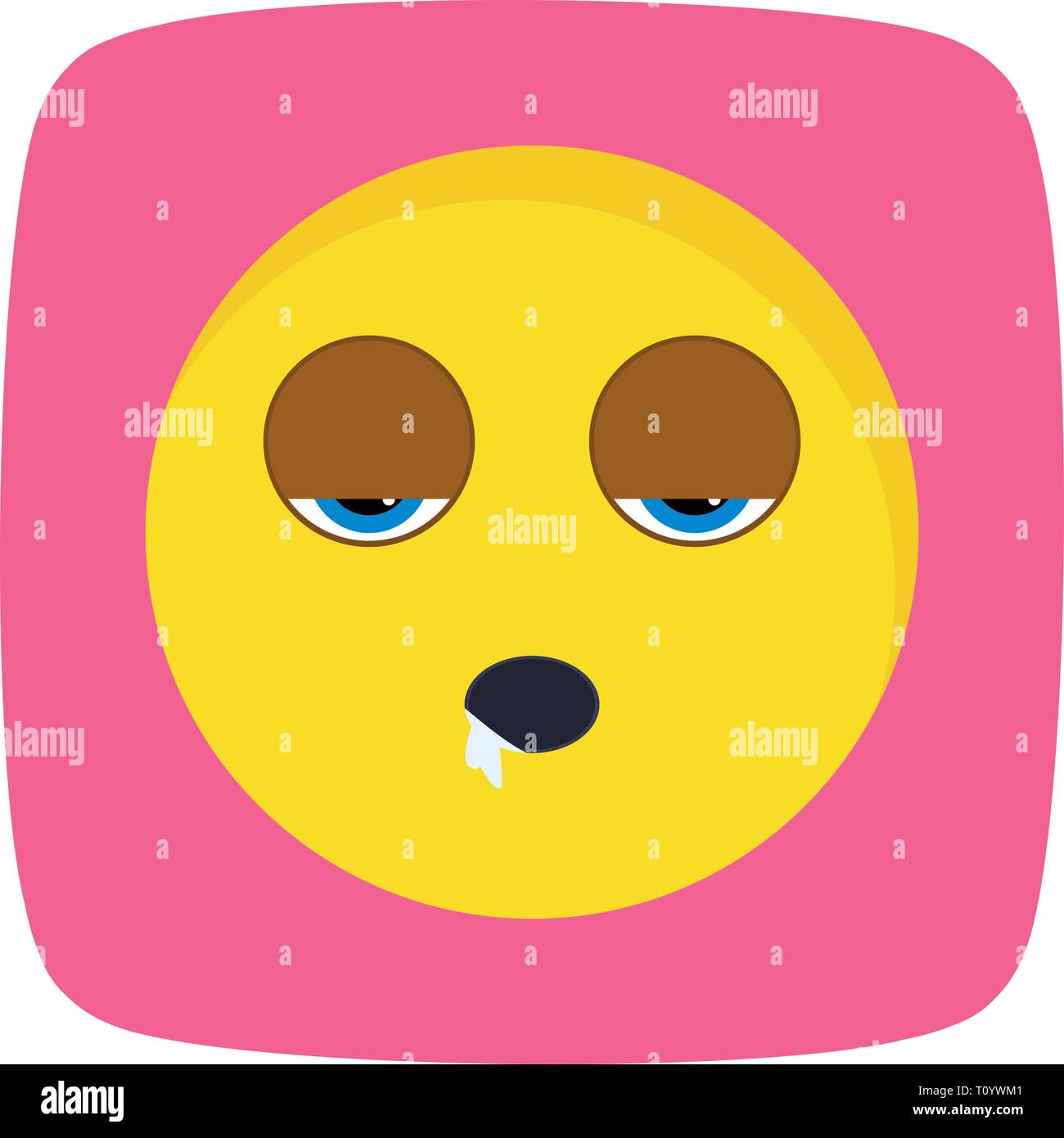 Illustration Sleep Emoji Icon Stock Photo - Alamy