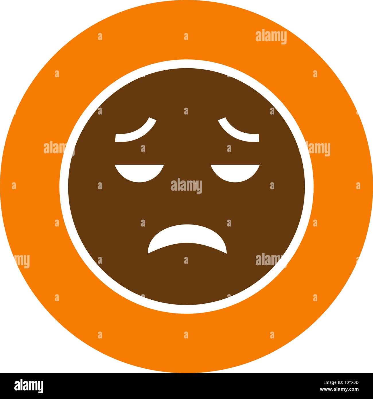 Illustration Disappointed Emoji Icon Stock Photo - Alamy