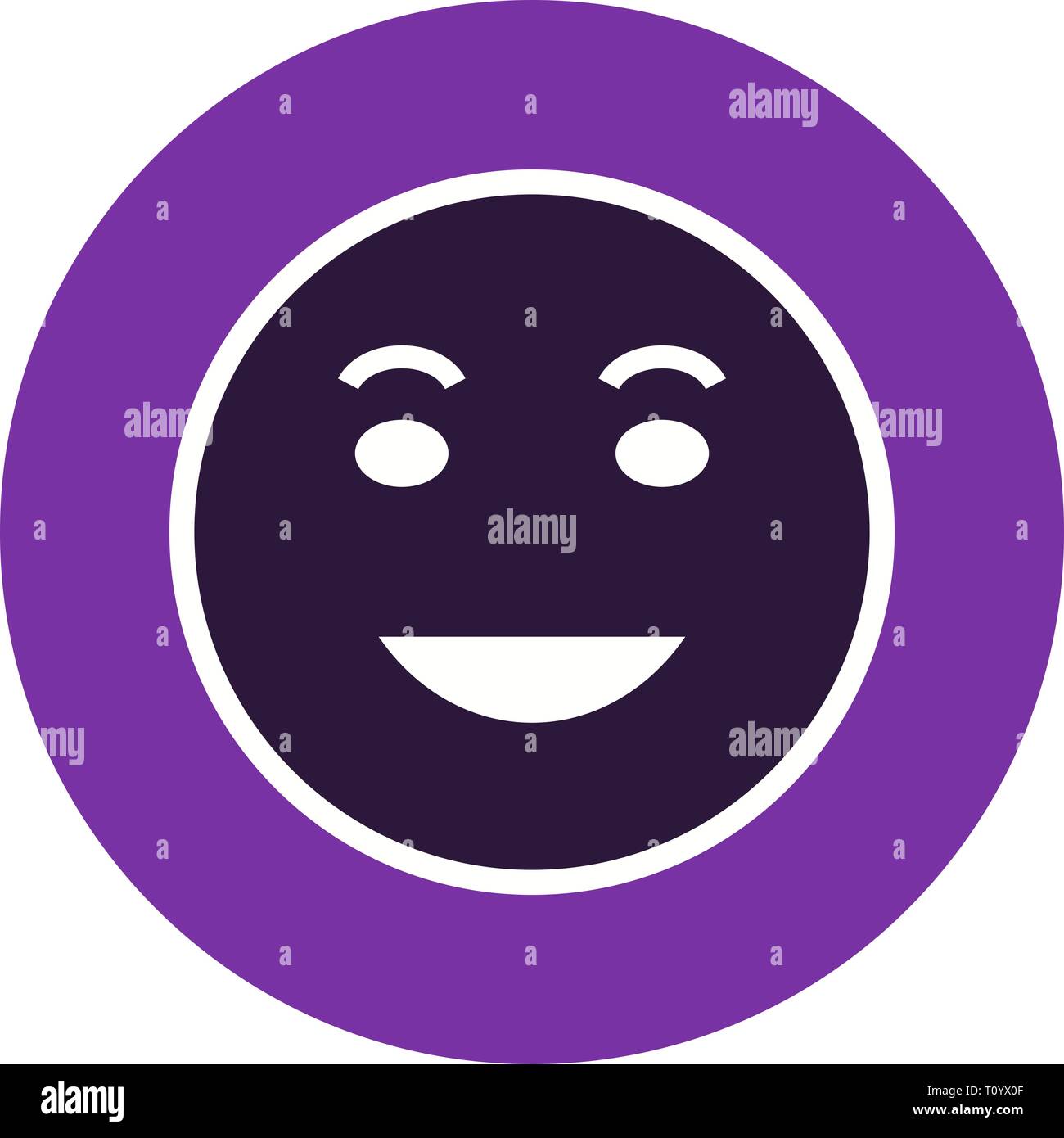 Illustration Lol Emoji Icon Stock Photo - Alamy