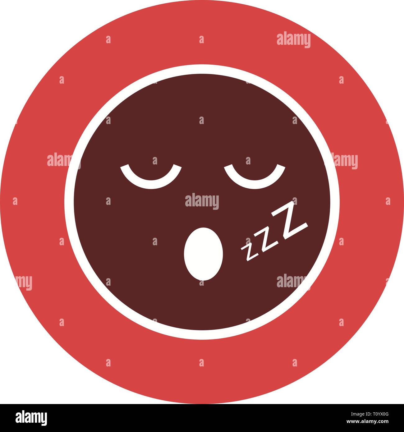 Illustration Sleep Emoji Icon Stock Photo - Alamy