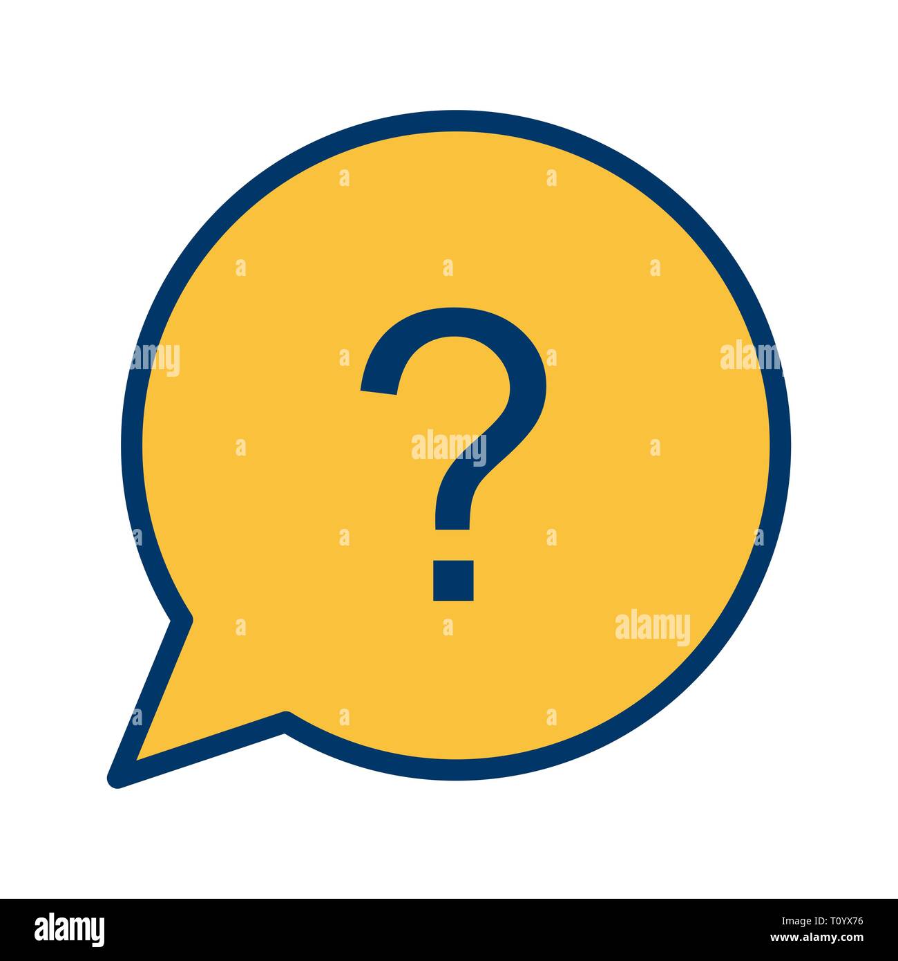 Vector Question Icon Stock Photo - Alamy