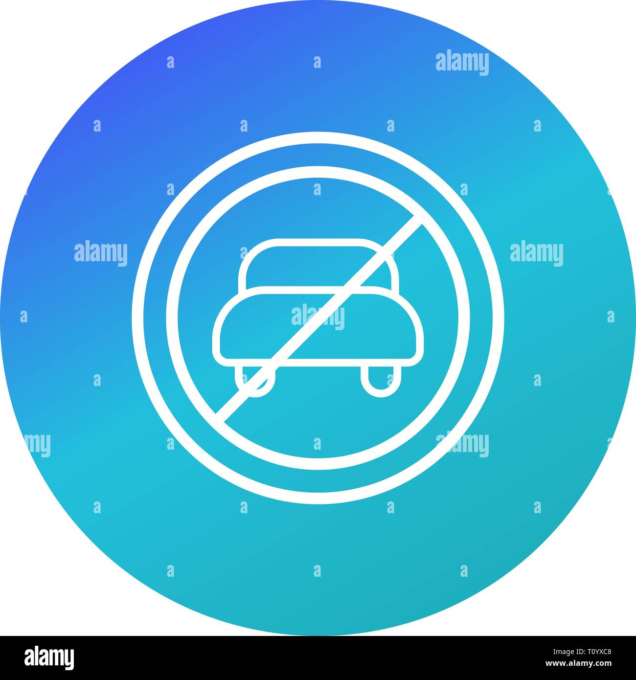 No entry for vechicle icon hi-res stock photography and images - Alamy