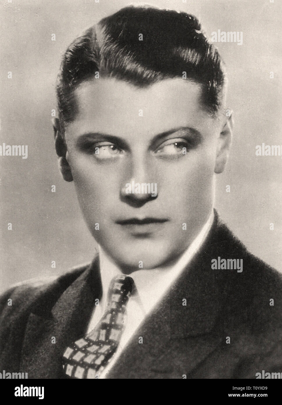 Photographic portrait of Ralph Forbes - Silent movie era Stock Photo ...