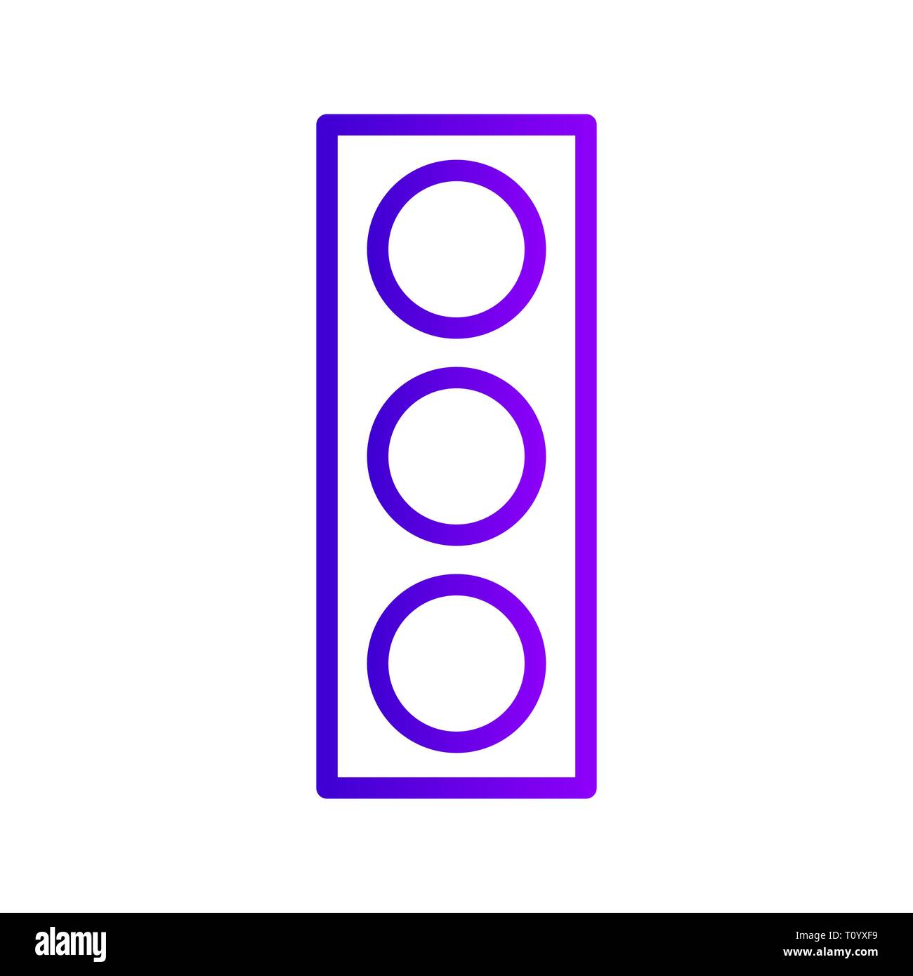 Illustration Signal Sign Icon Stock Photo - Alamy