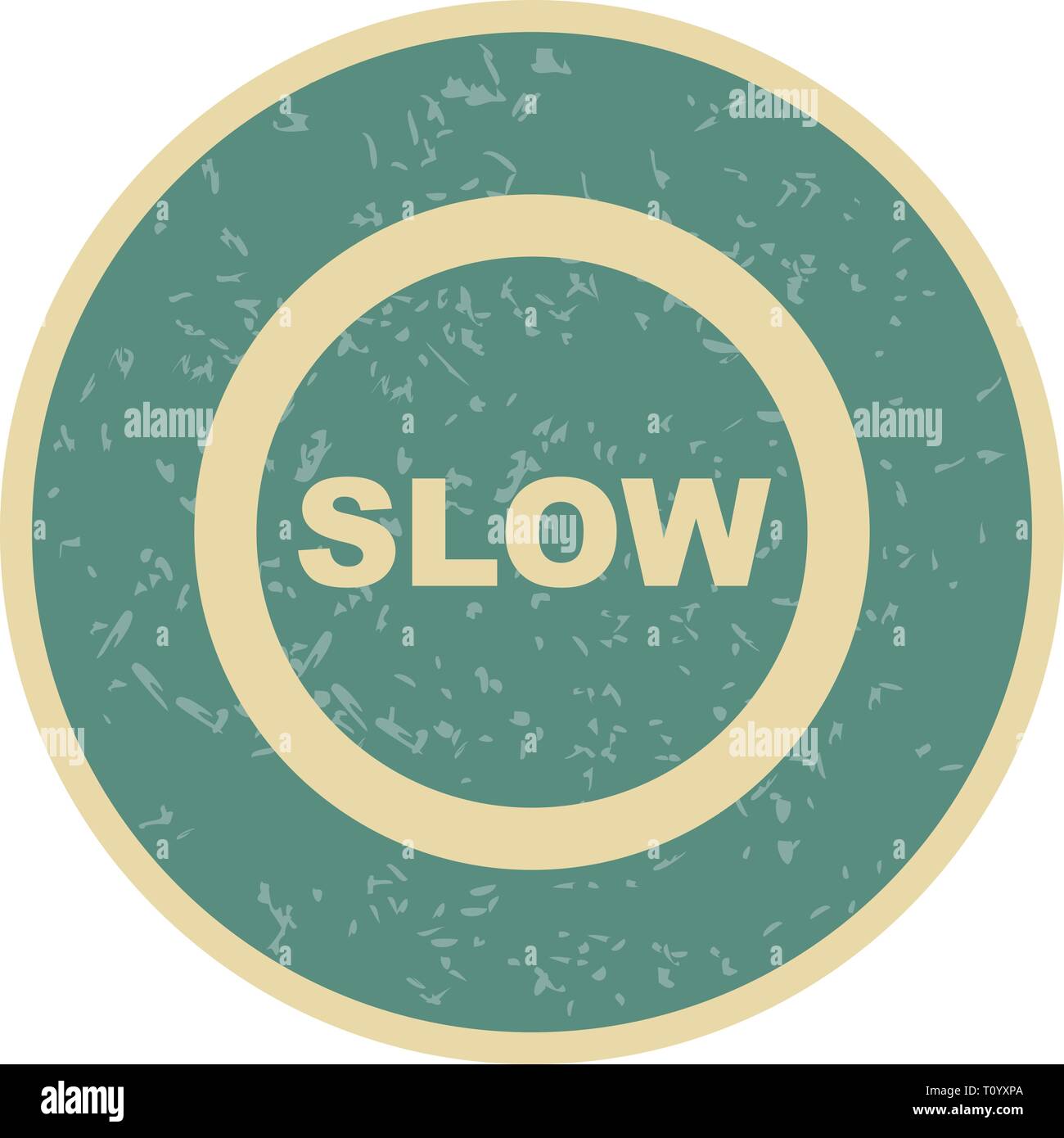 Illustration Slow Icon Stock Photo - Alamy